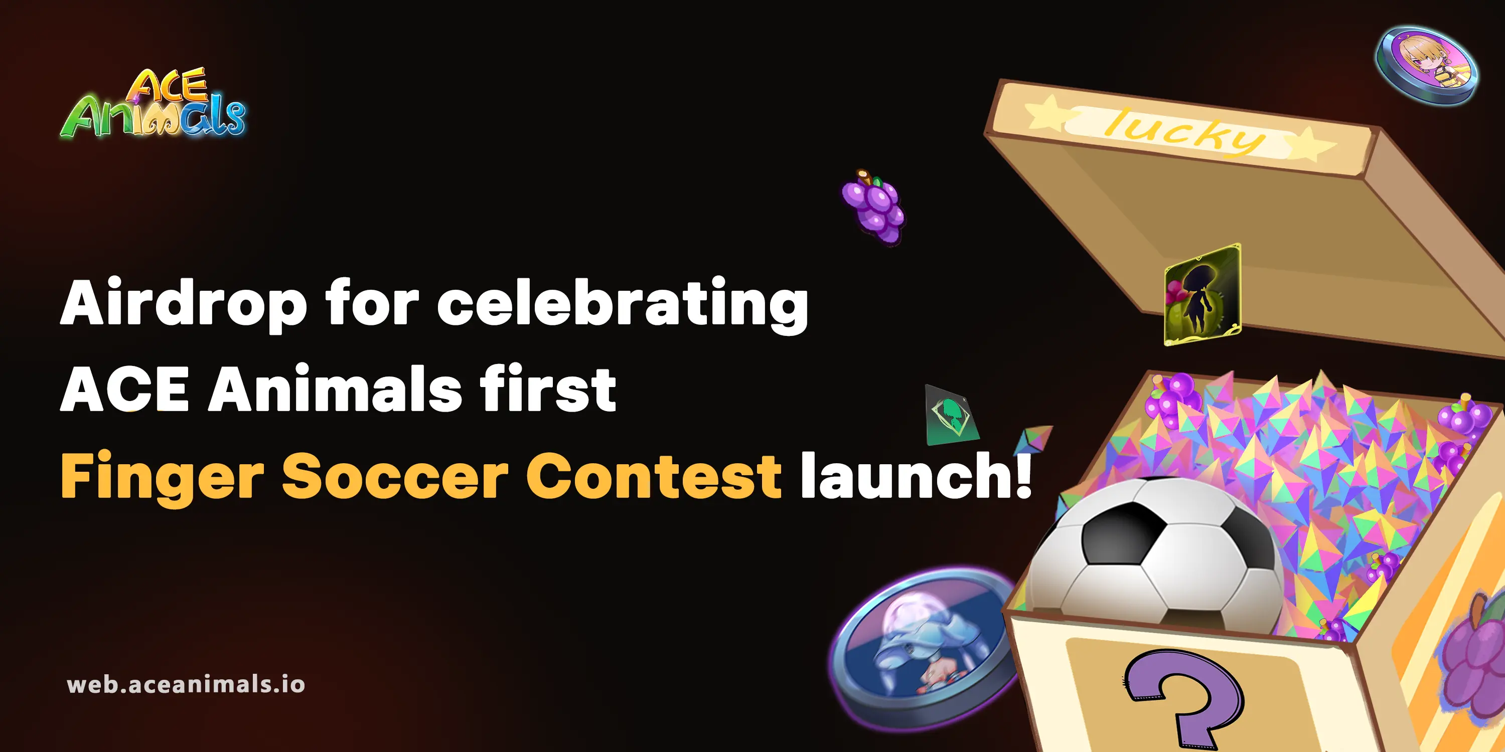 🎉Airdrop for celebrating ACE Animals first Finger Soccer Contest launch ...
