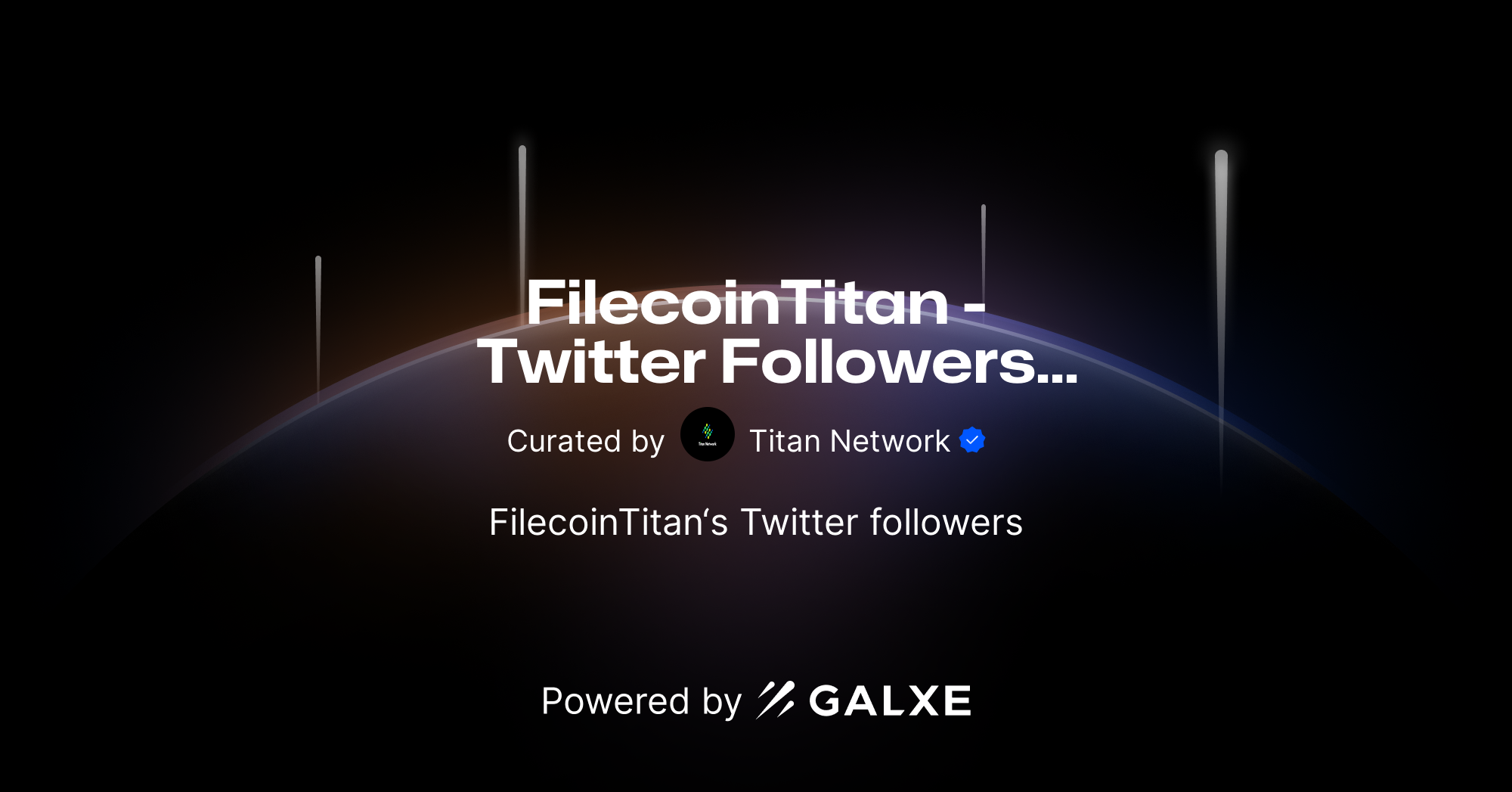 Titannet_dao - Twitter Followers Credential | Galxe