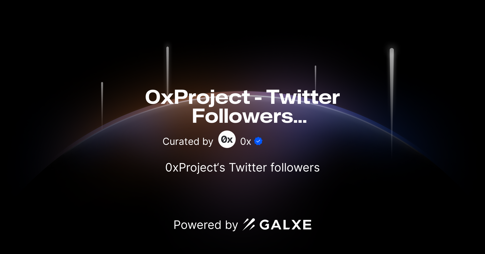 0xProject - Twitter Followers Credential | Galxe