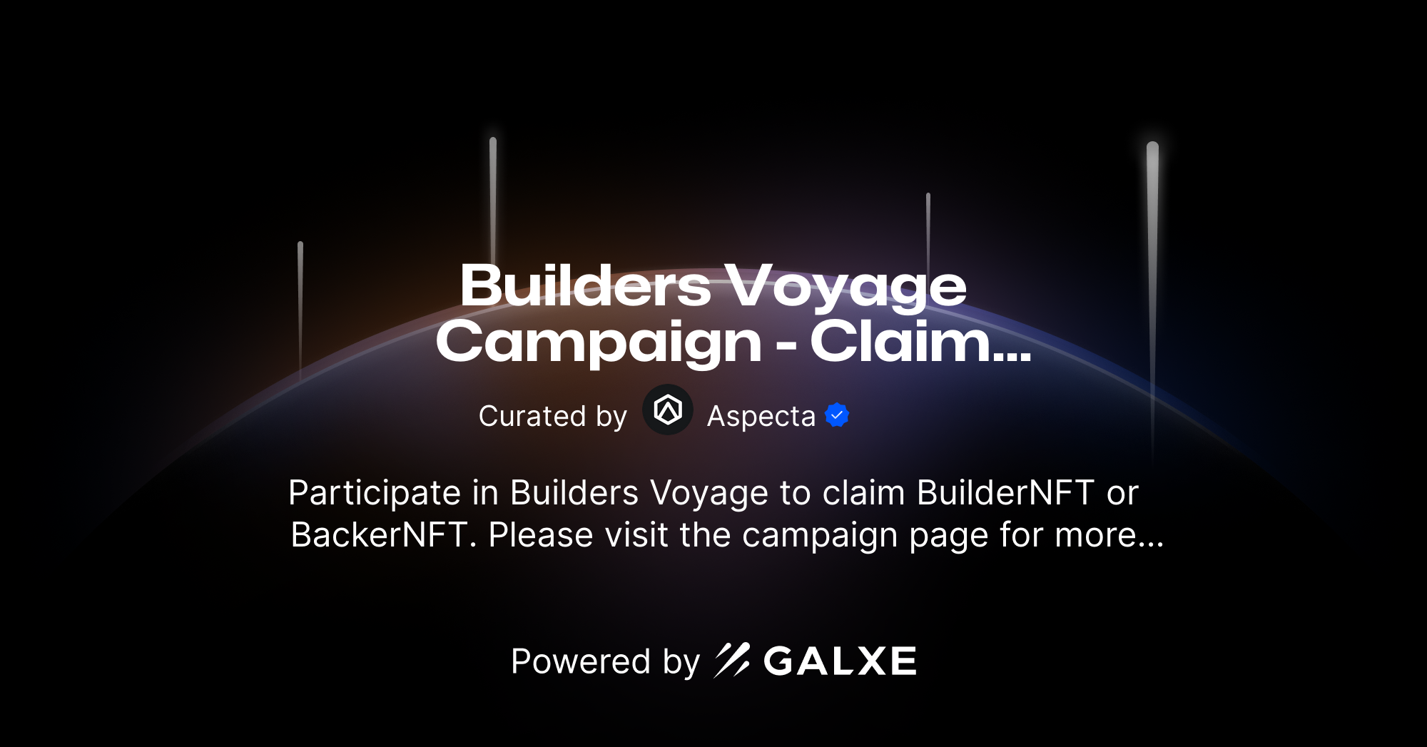 Builders Voyage Campaign - Claim BuilderNFT or BackerNFT Credential | Galxe