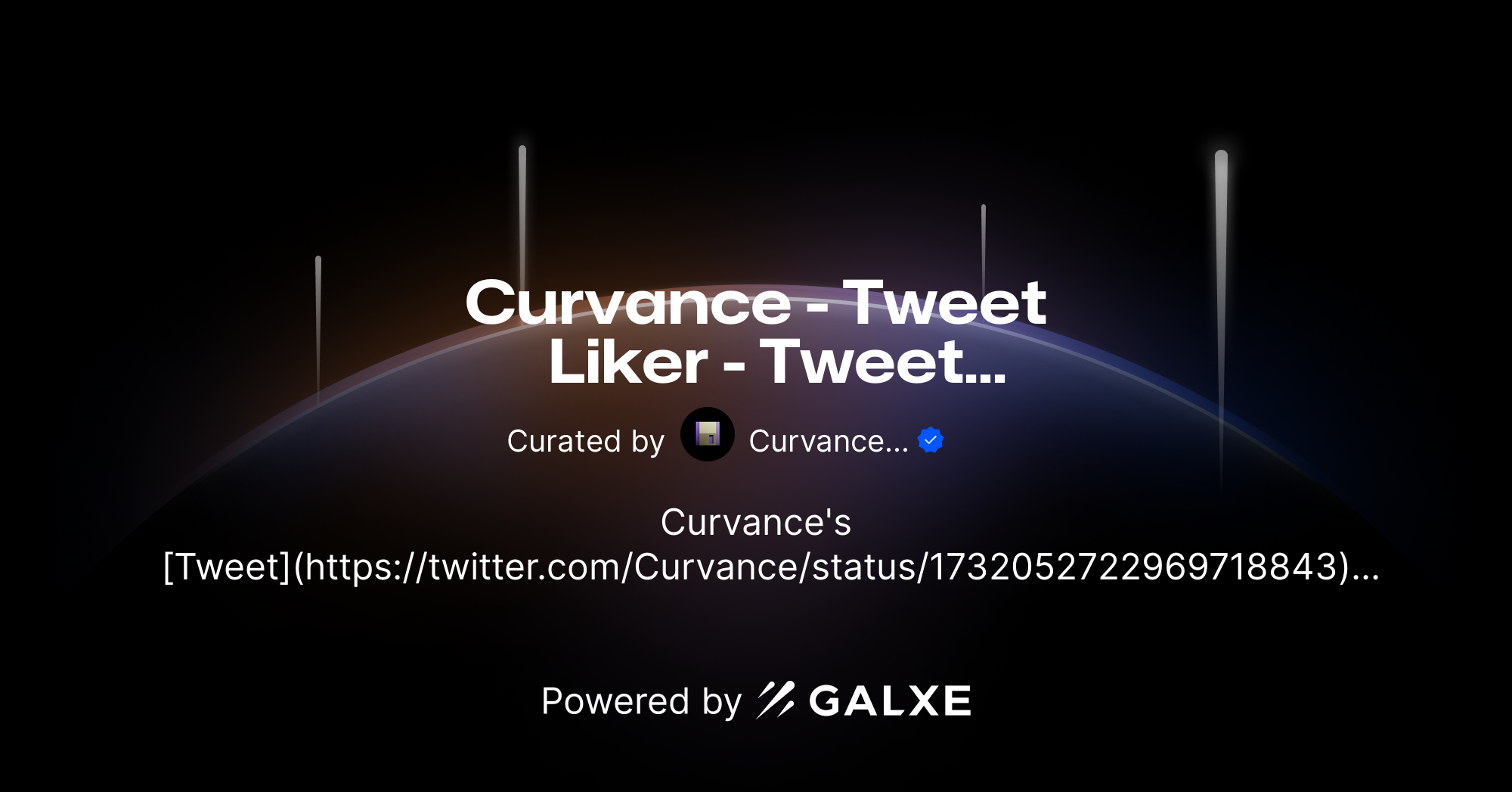 Curvance - Tweet Liker - Tweet 1732052722969718843 Credential | Galxe