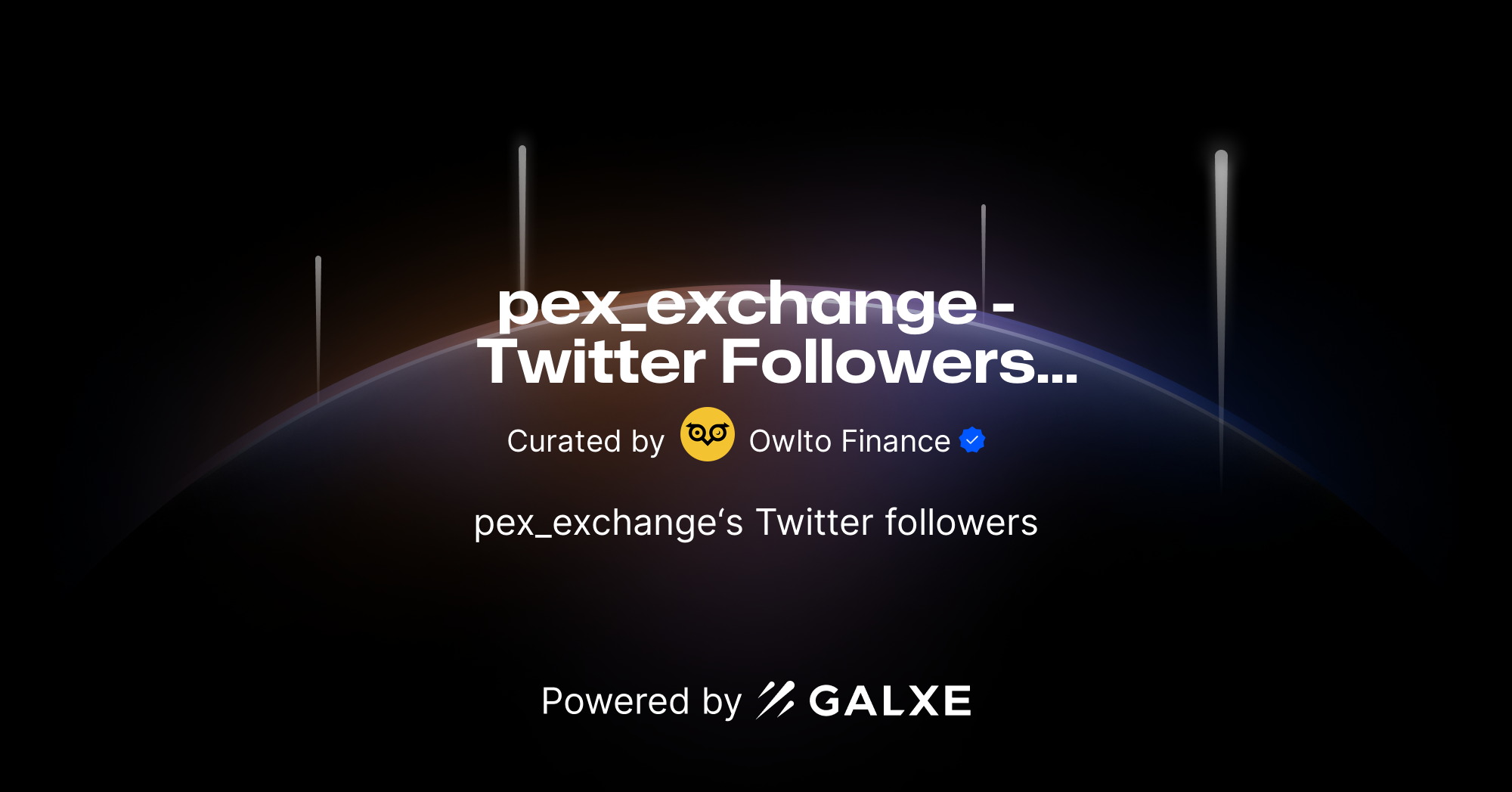 pex_exchange - Twitter Followers Credential | Galxe