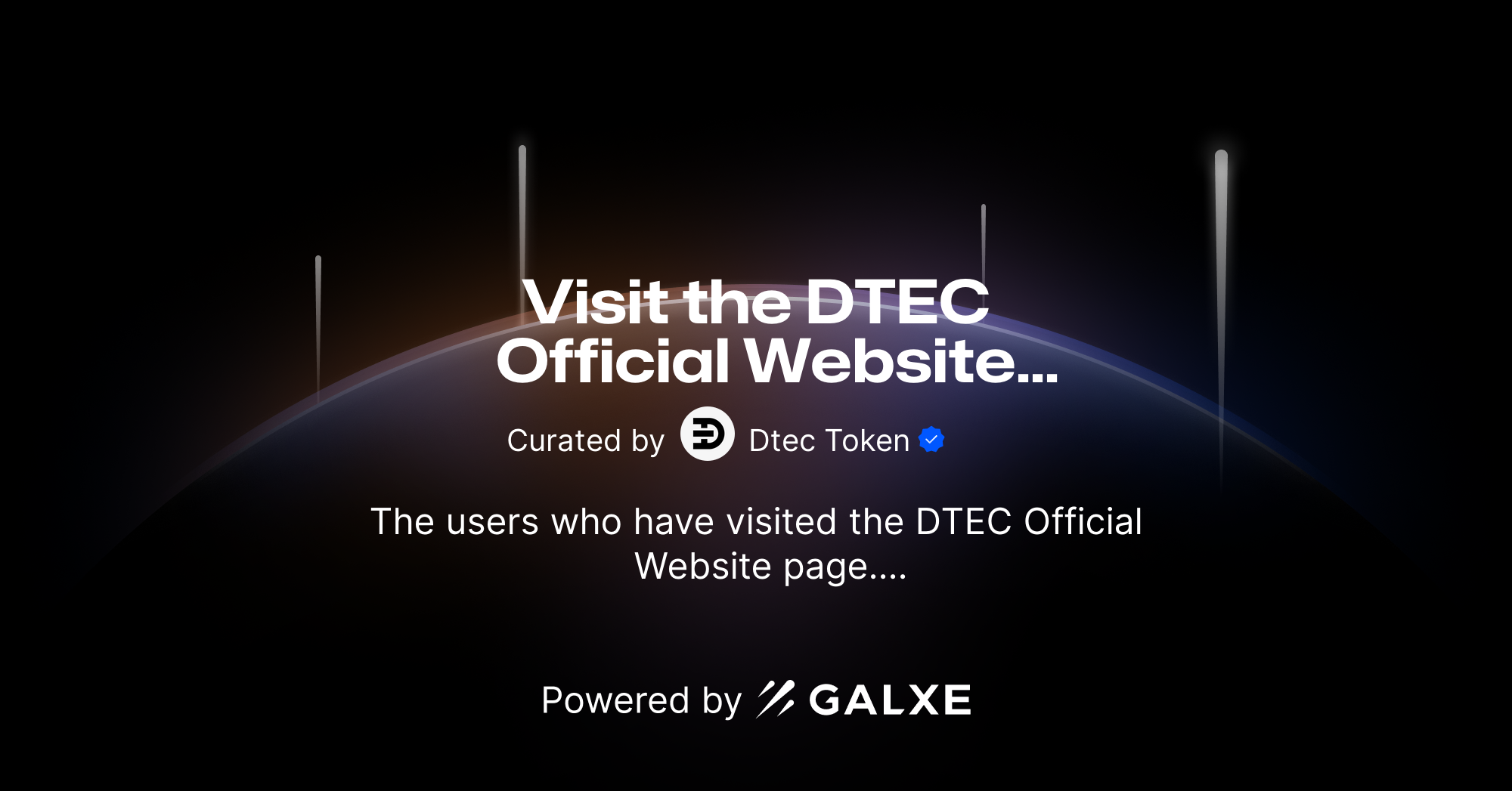 Visit the DTEC Official Website Credential | Galxe