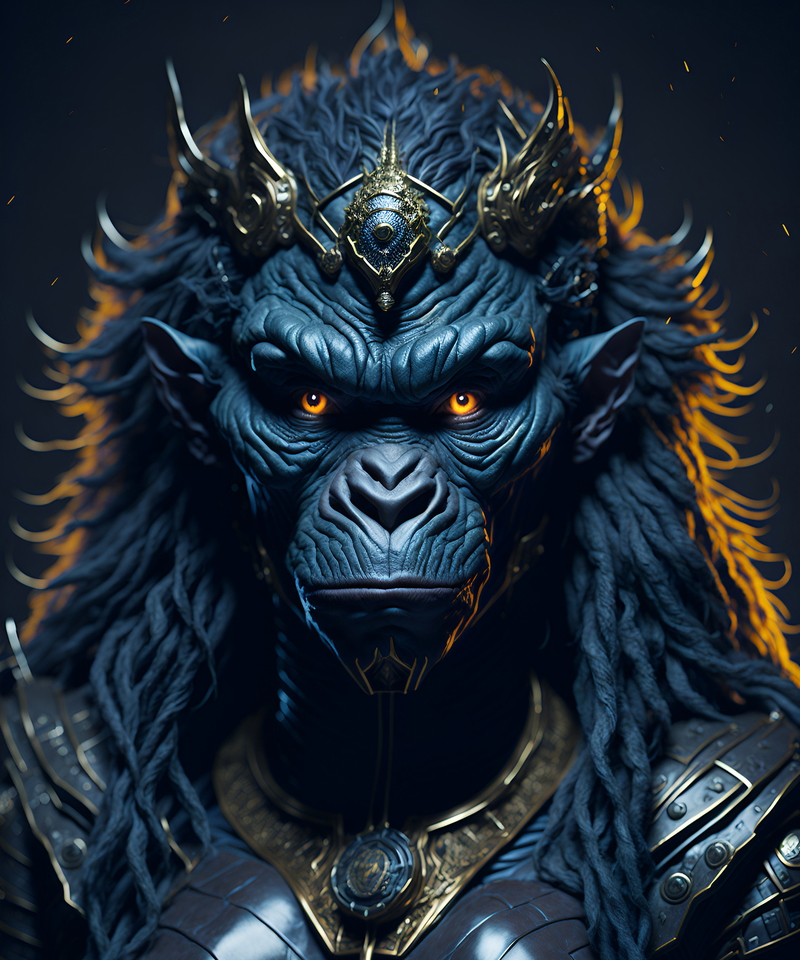 Demon Ape by Fractal Visions | Galxe