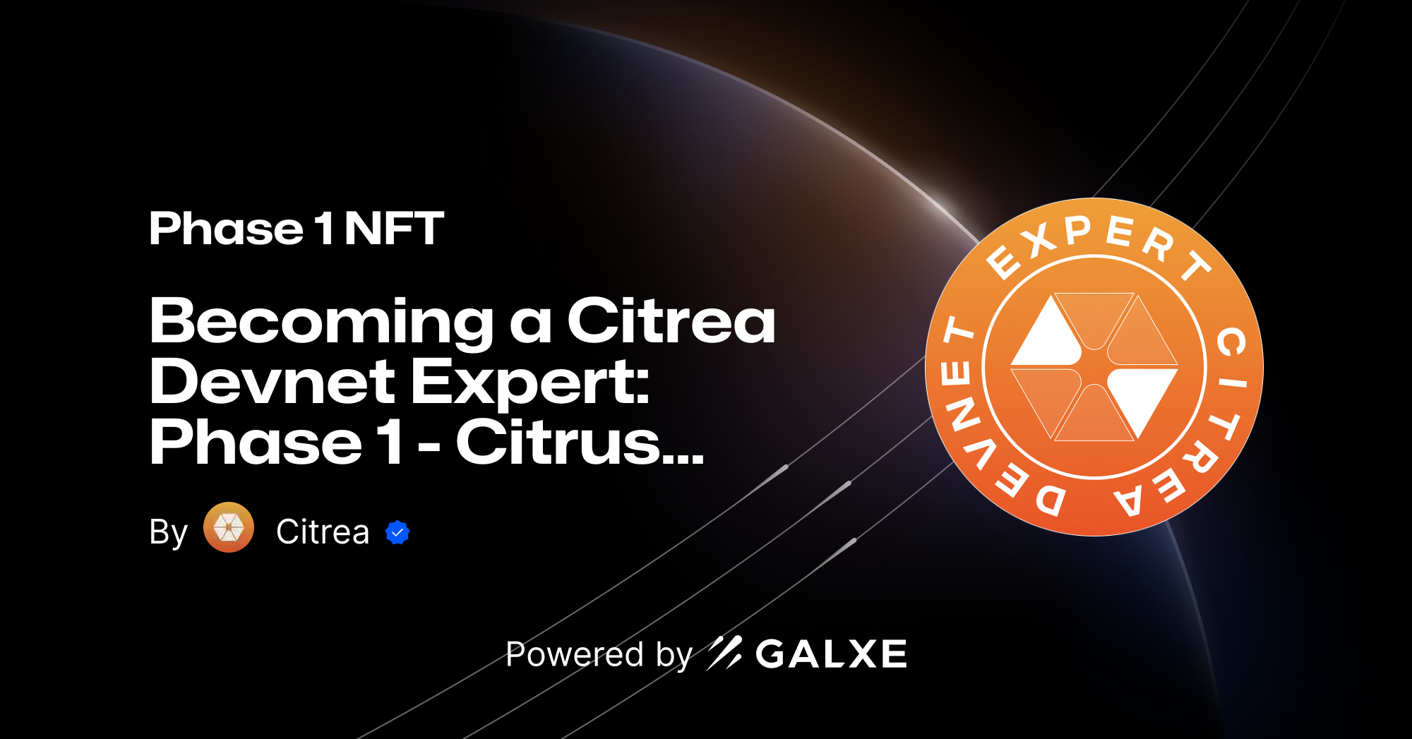 Becoming a Citrea Devnet Expert: Phase 1 - Citrus Bridger by Citrea | Galxe Quest