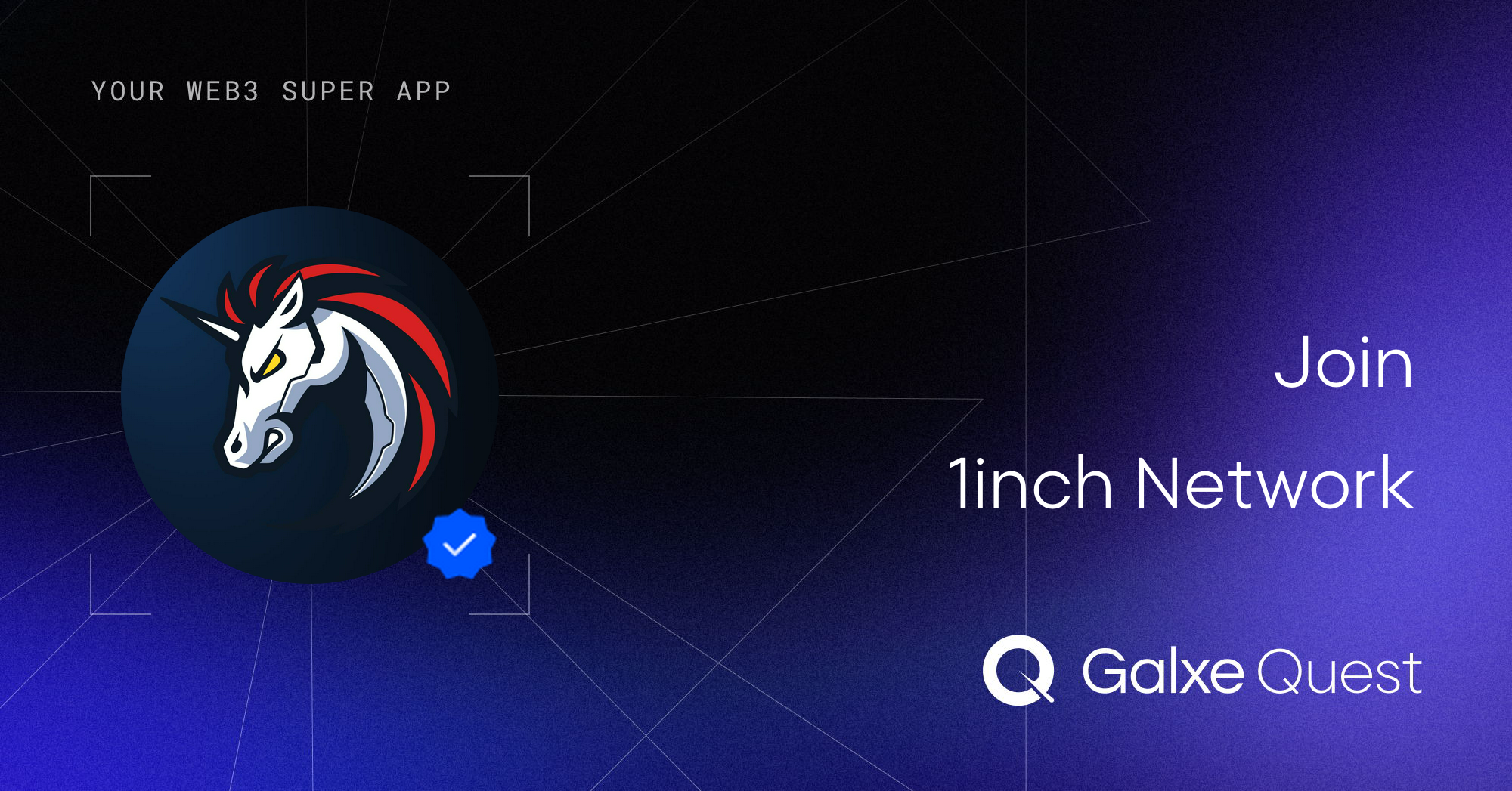 Join 1inch Network on Galxe Quest