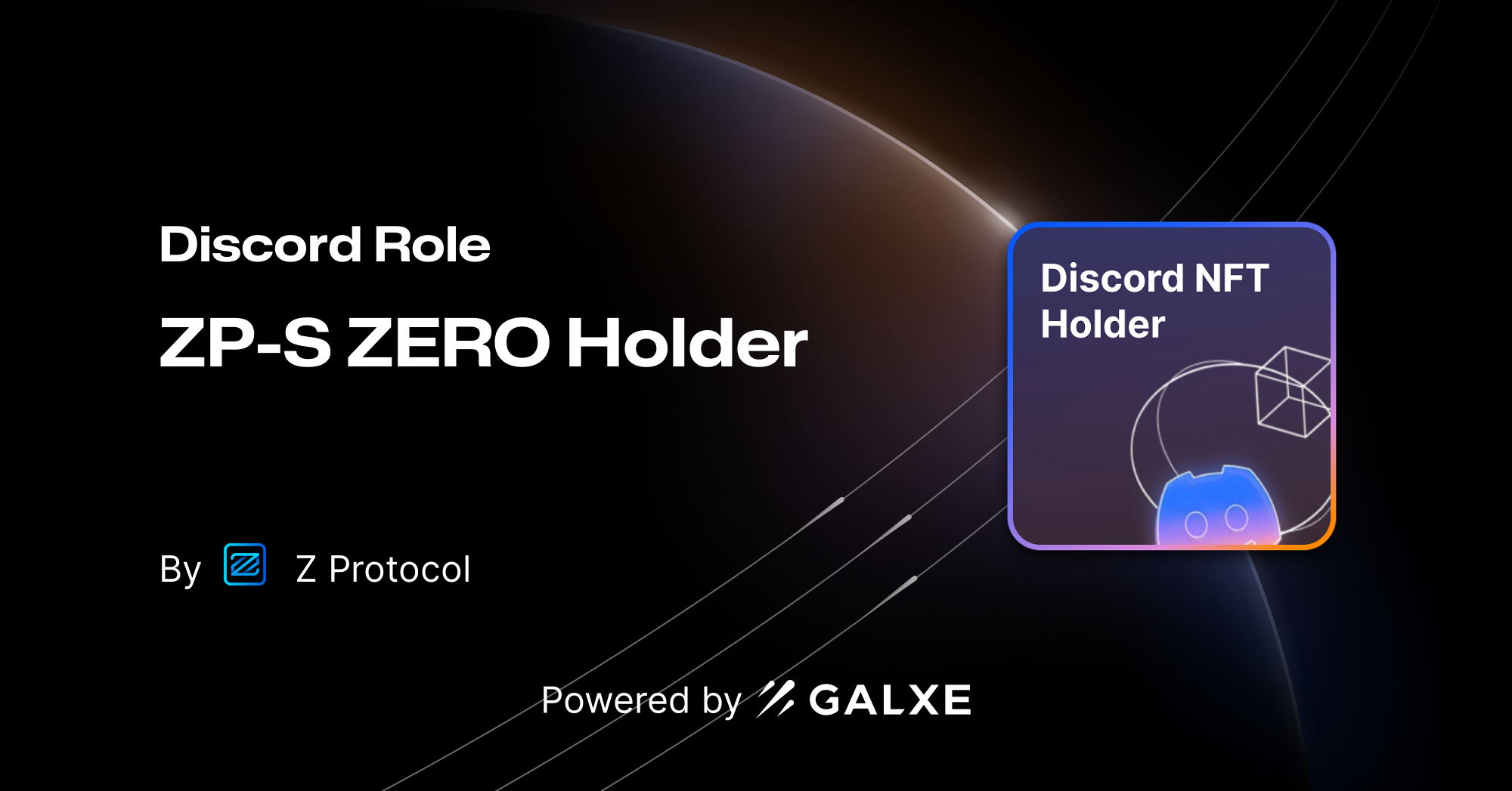 Claim ZP-S ZERO Holder Discord Role from Z Protocol on Galxe