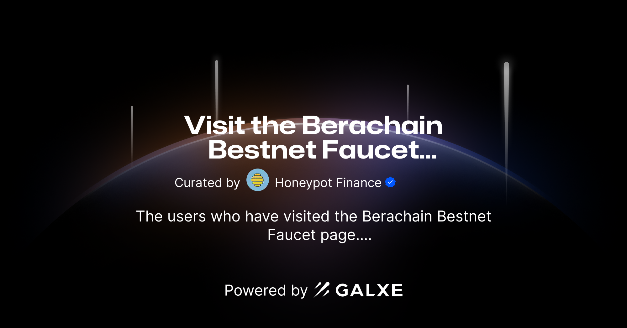 Visit the Berachain Bestnet Faucet Credential | Galxe