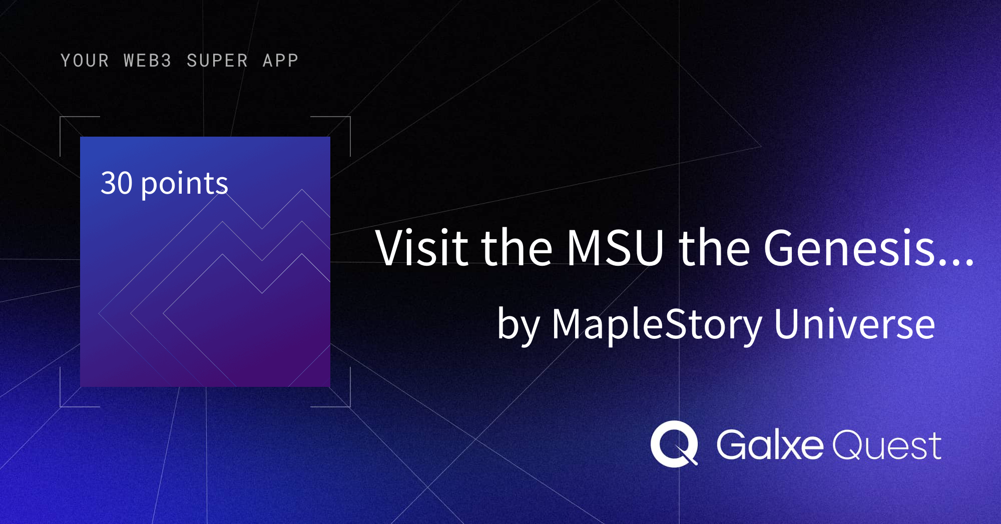 Visit the MSU the Genesis Web and connect Wallet by MapleStory Universe ...