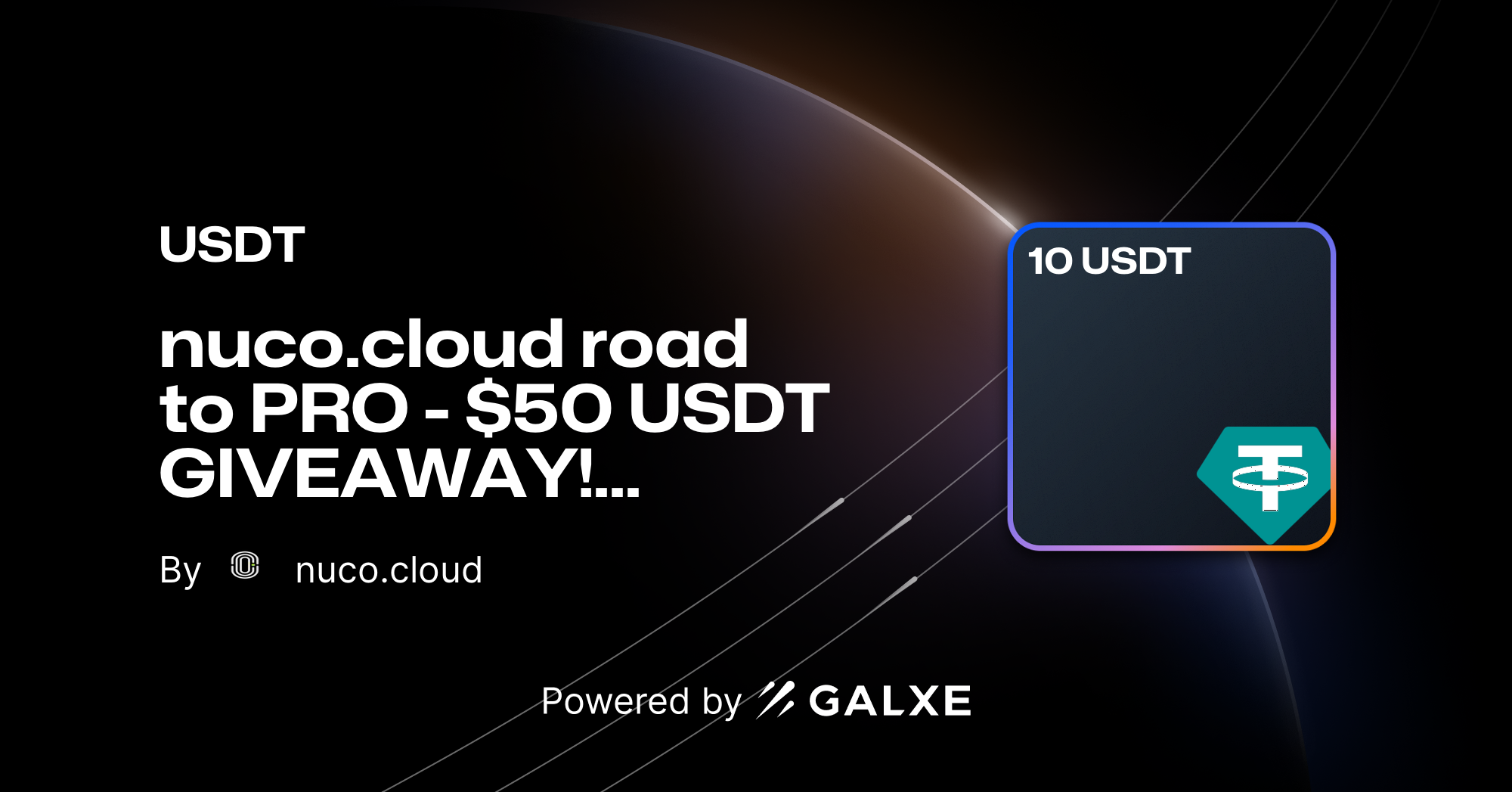 nuco.cloud road to PRO - $50 USDT GIVEAWAY! by nuco.cloud | Galxe Quest