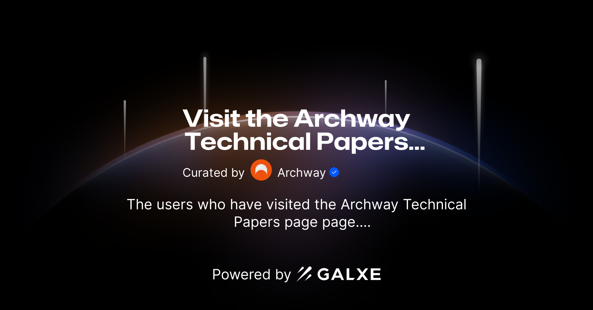 Visit the Archway Technical Papers page Credential | Galxe