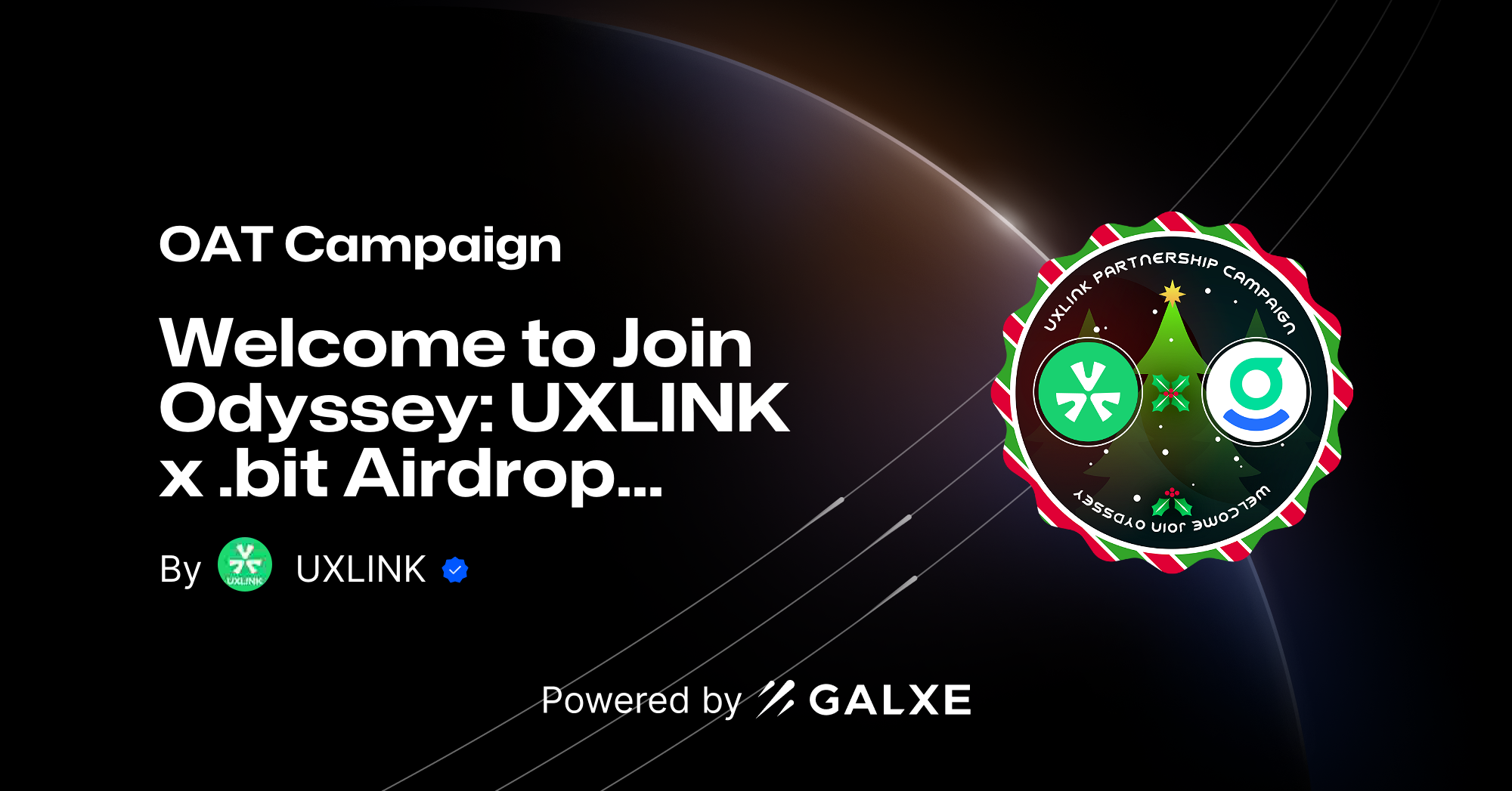 Welcome to Join Odyssey: UXLINK x .bit Airdrop by UXLINK | Galxe Quest