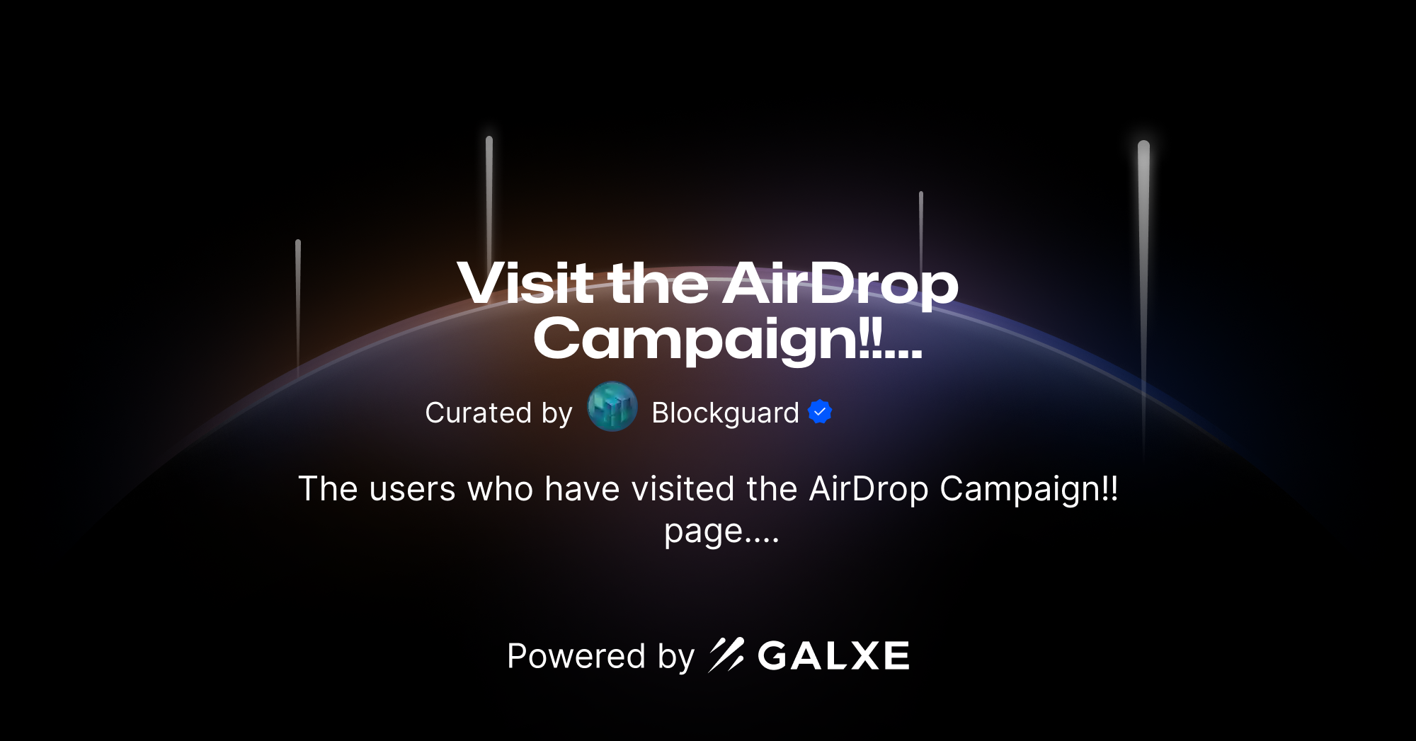 Visit the AirDrop Campaign!! Credential | Galxe
