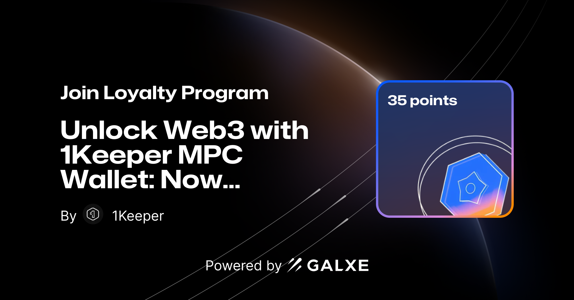 Unlock Web3 with 1Keeper MPC Wallet: Now Supporting Base! 🏛️🔐 by 1Keeper | Galxe Quest