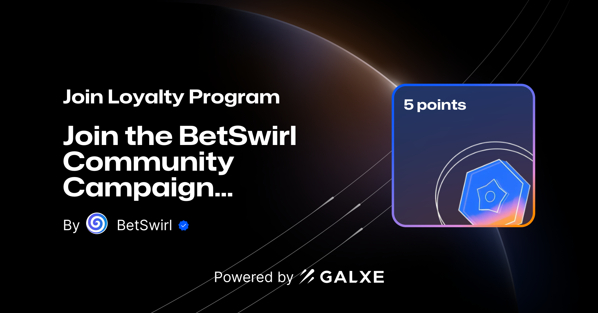 Join Join the BetSwirl Community Campaign Loyalty Program from BetSwirl on Galxe