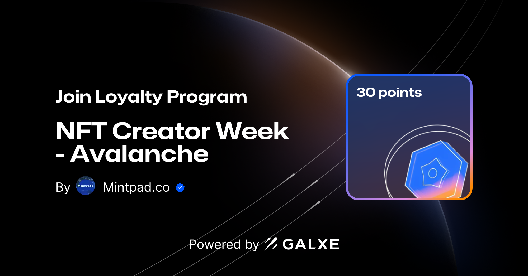NFT Creator Week - Avalanche by Mintpad.co | Galxe Quest