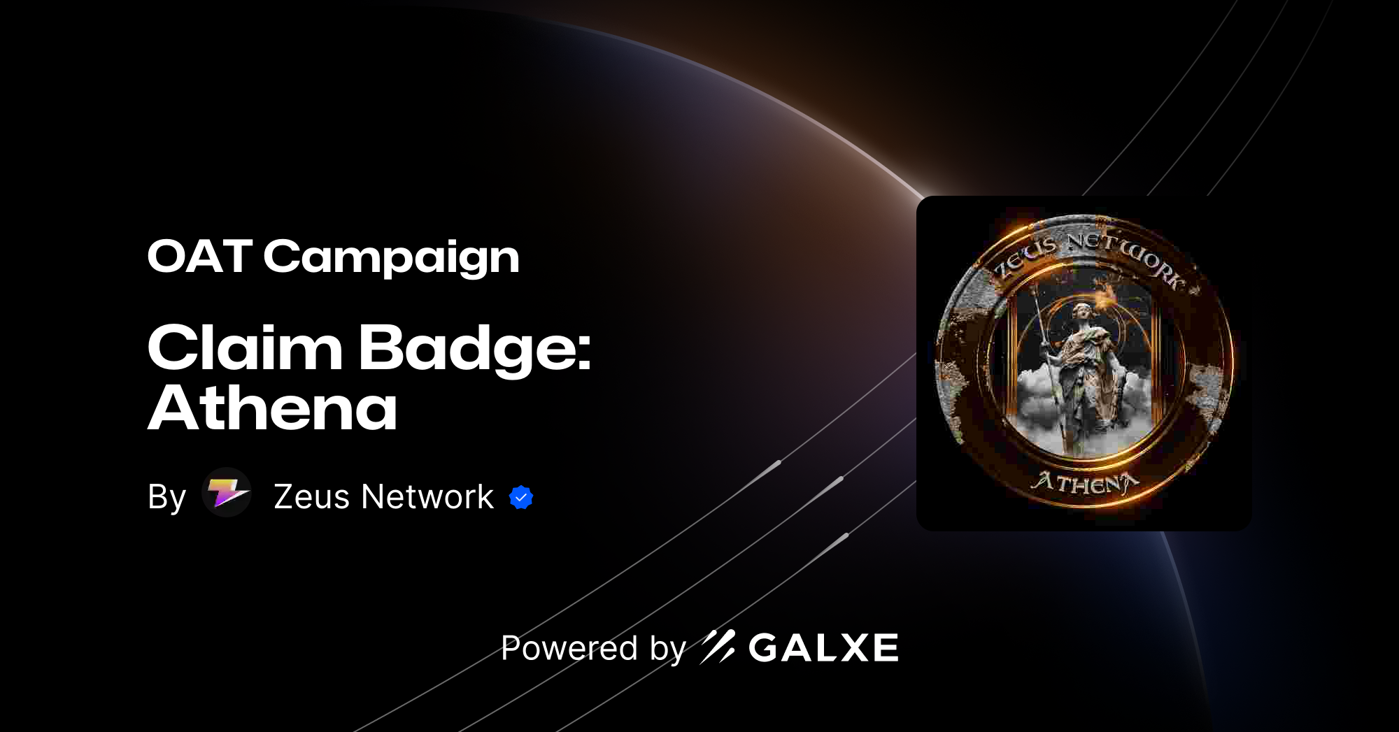 Claim Badge: Athena by Zeus Network | Galxe Quest
