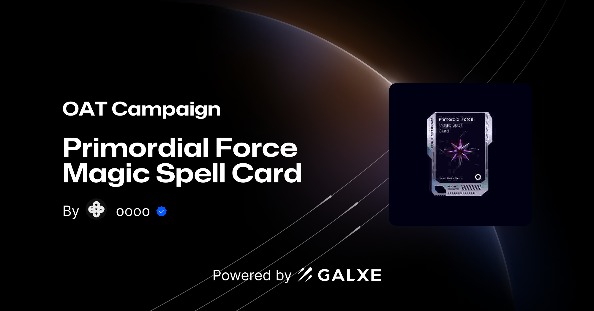 Primordial Force Magic Spell Card by oooo | Galxe Quest