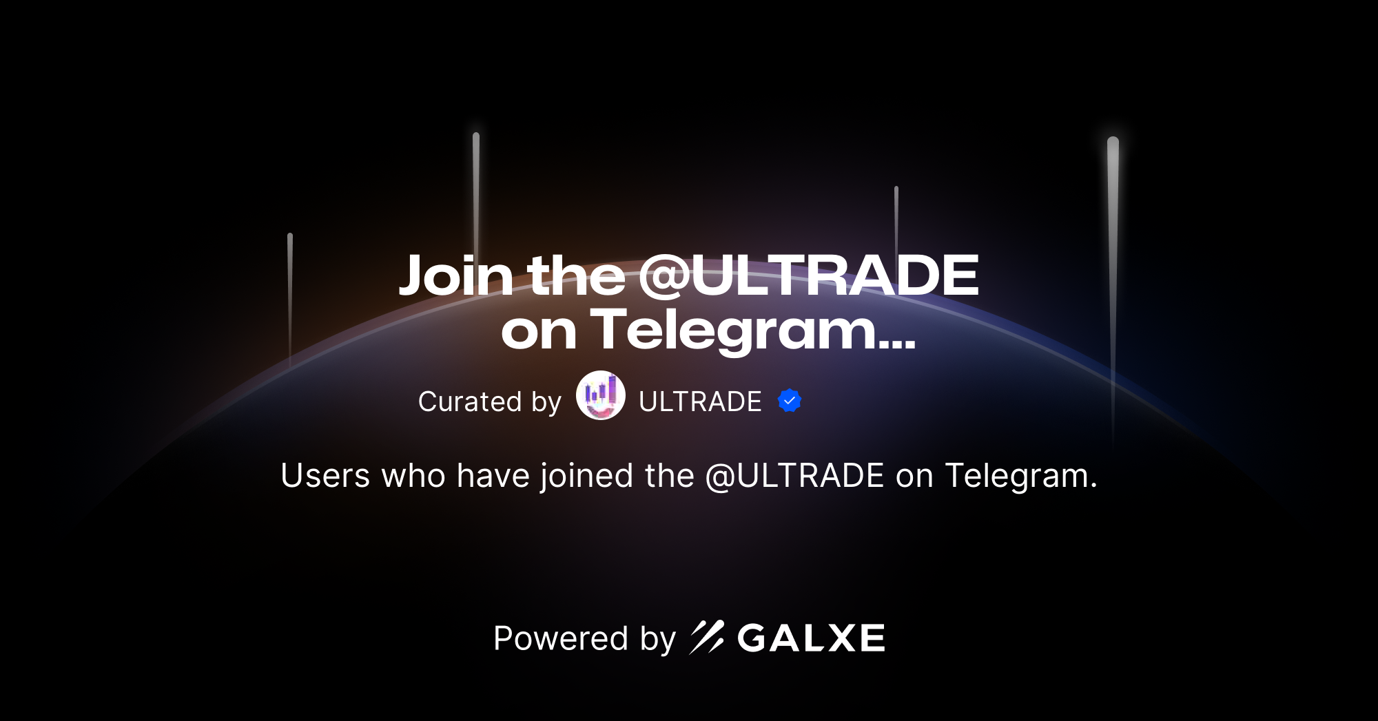 Join the @ULTRADE on Telegram Credential | Galxe
