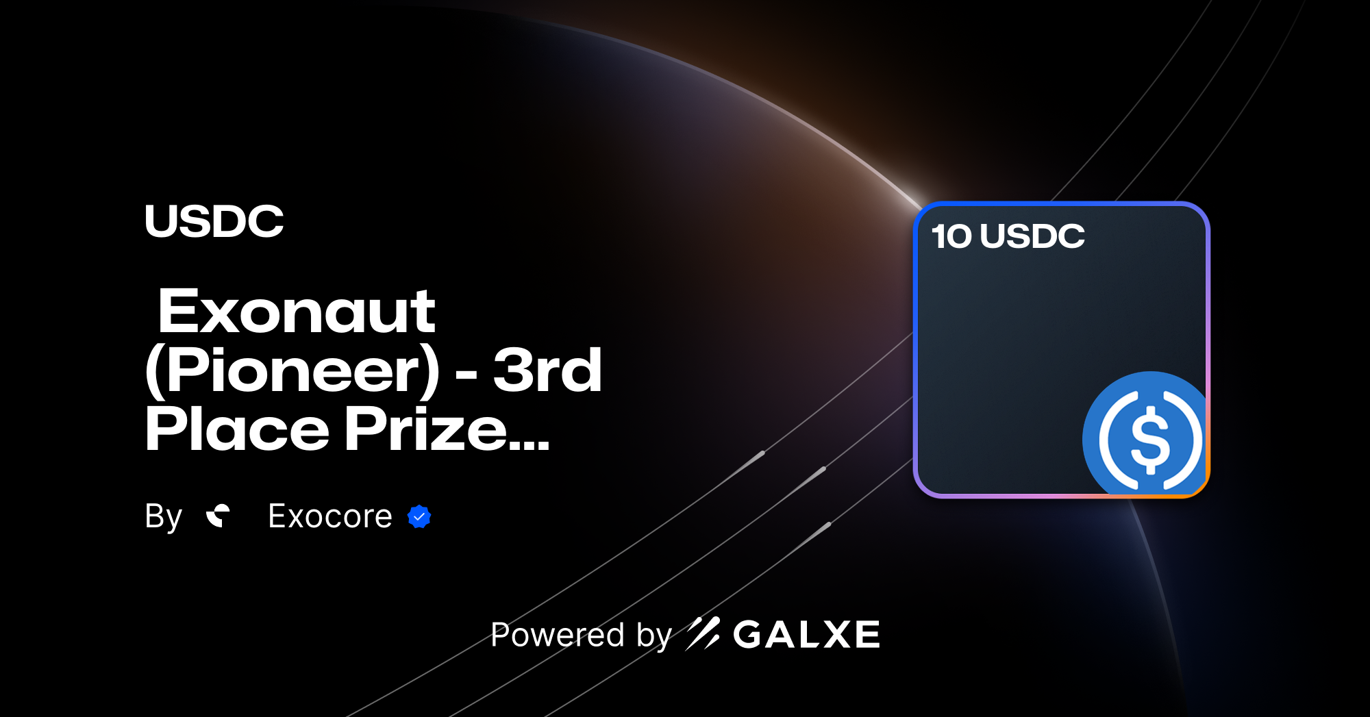 🥉 Exonaut (Pioneer) - 3rd Place Prize by Exocore | Galxe Quest