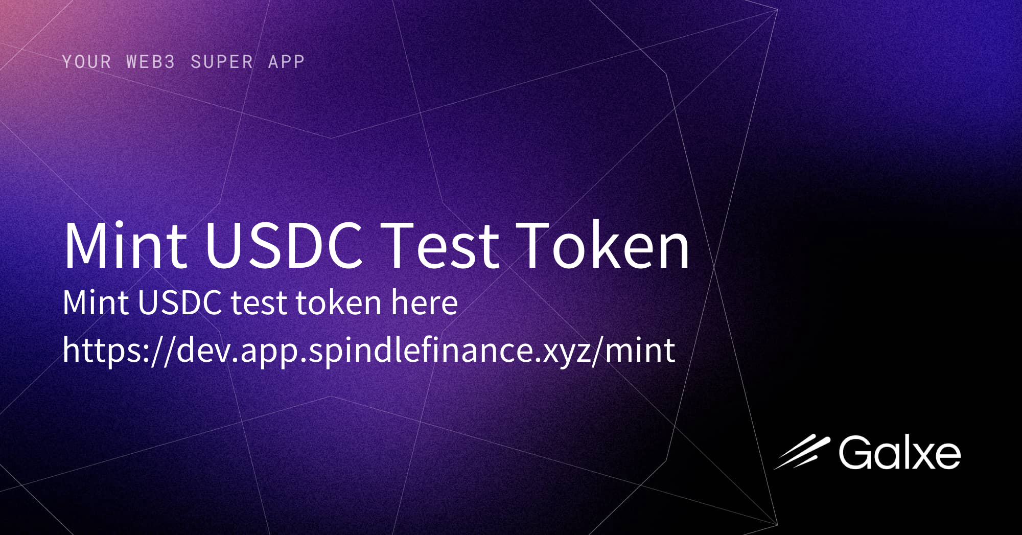 Mint USDC Test Token Credential | Galxe