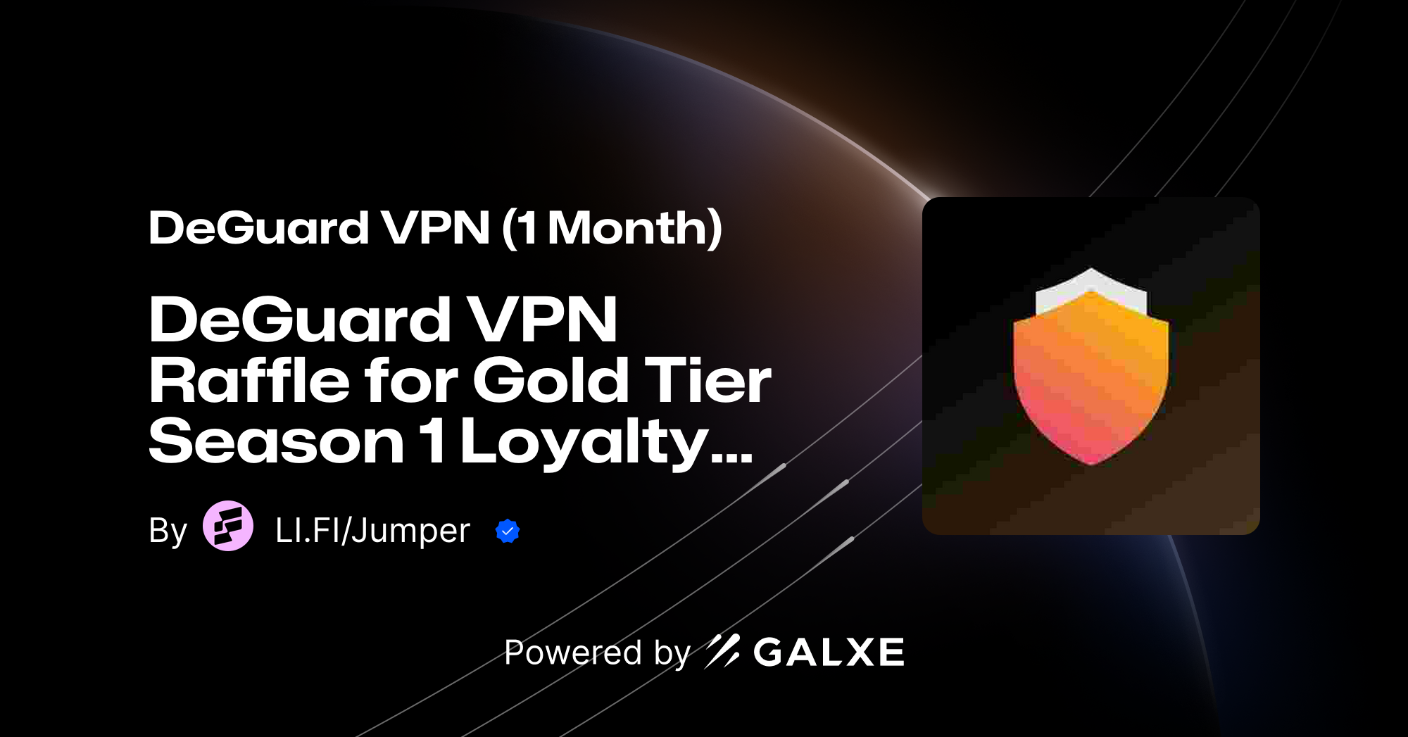 DeGuard VPN Raffle for Gold Tier Season 1 Loyalty Pass holders 🏆 by ...
