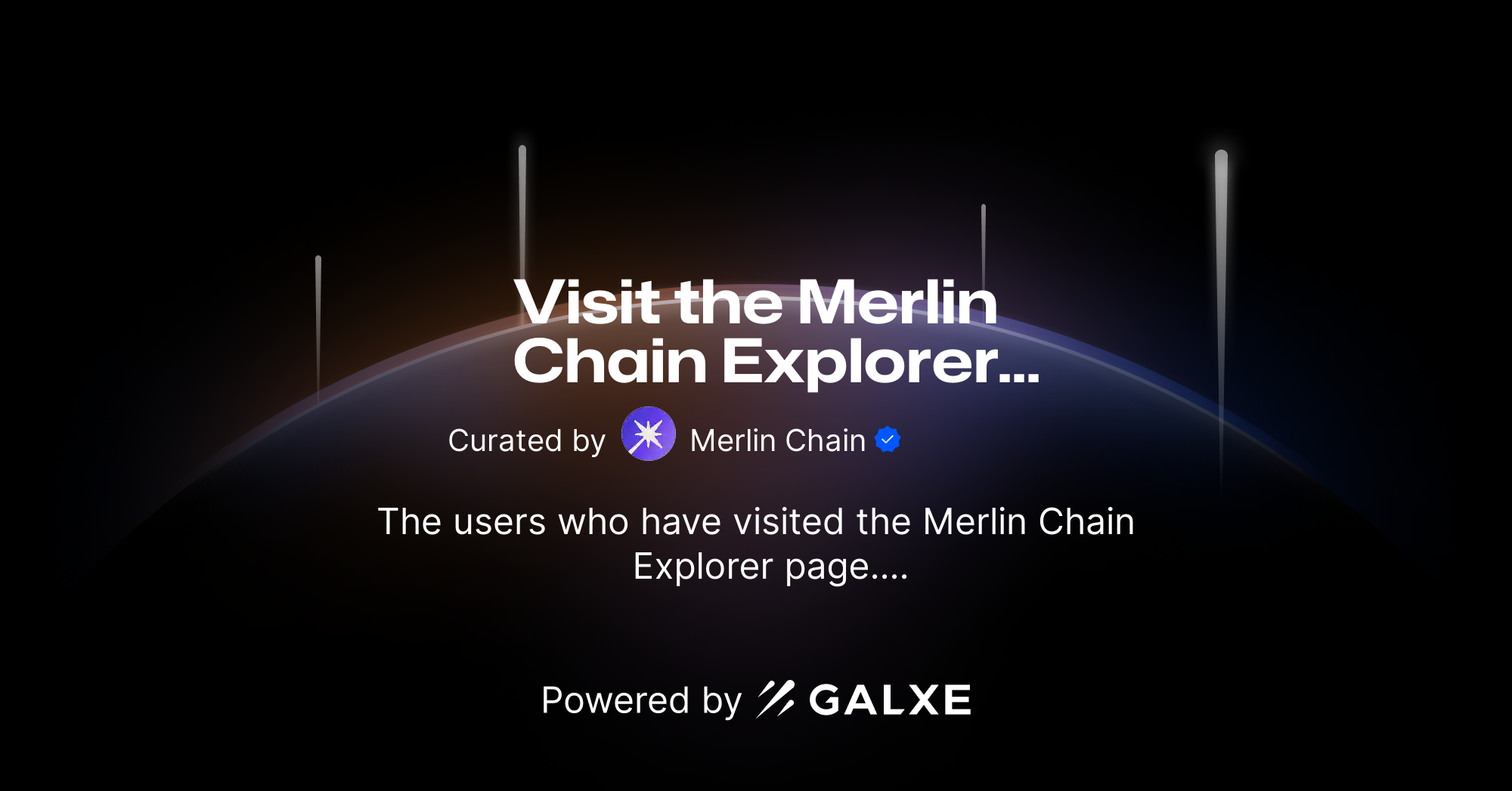Visit the Merlin Chain Explorer Credential | Galxe