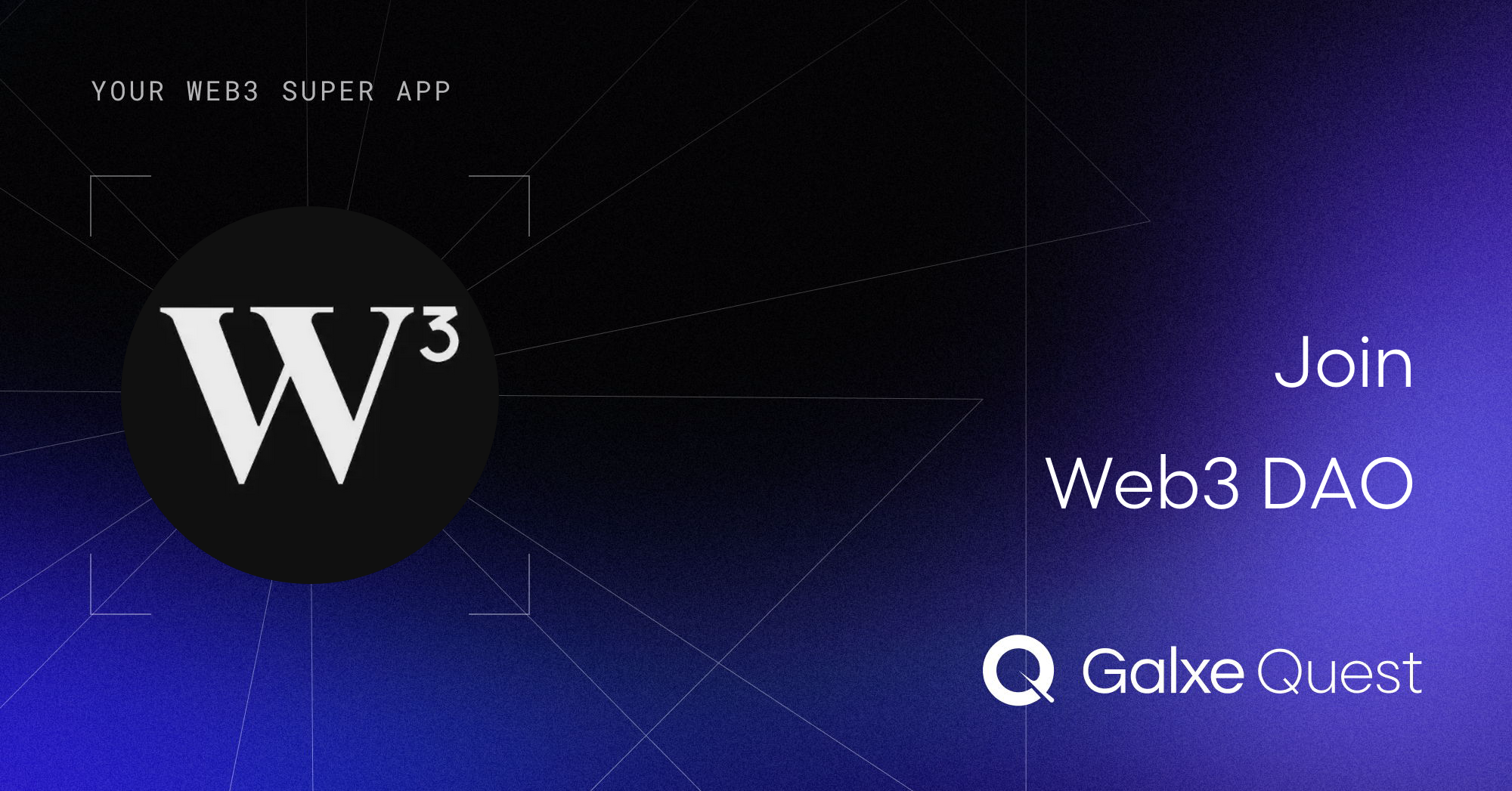 Join Web3 DAO on Galxe Quest