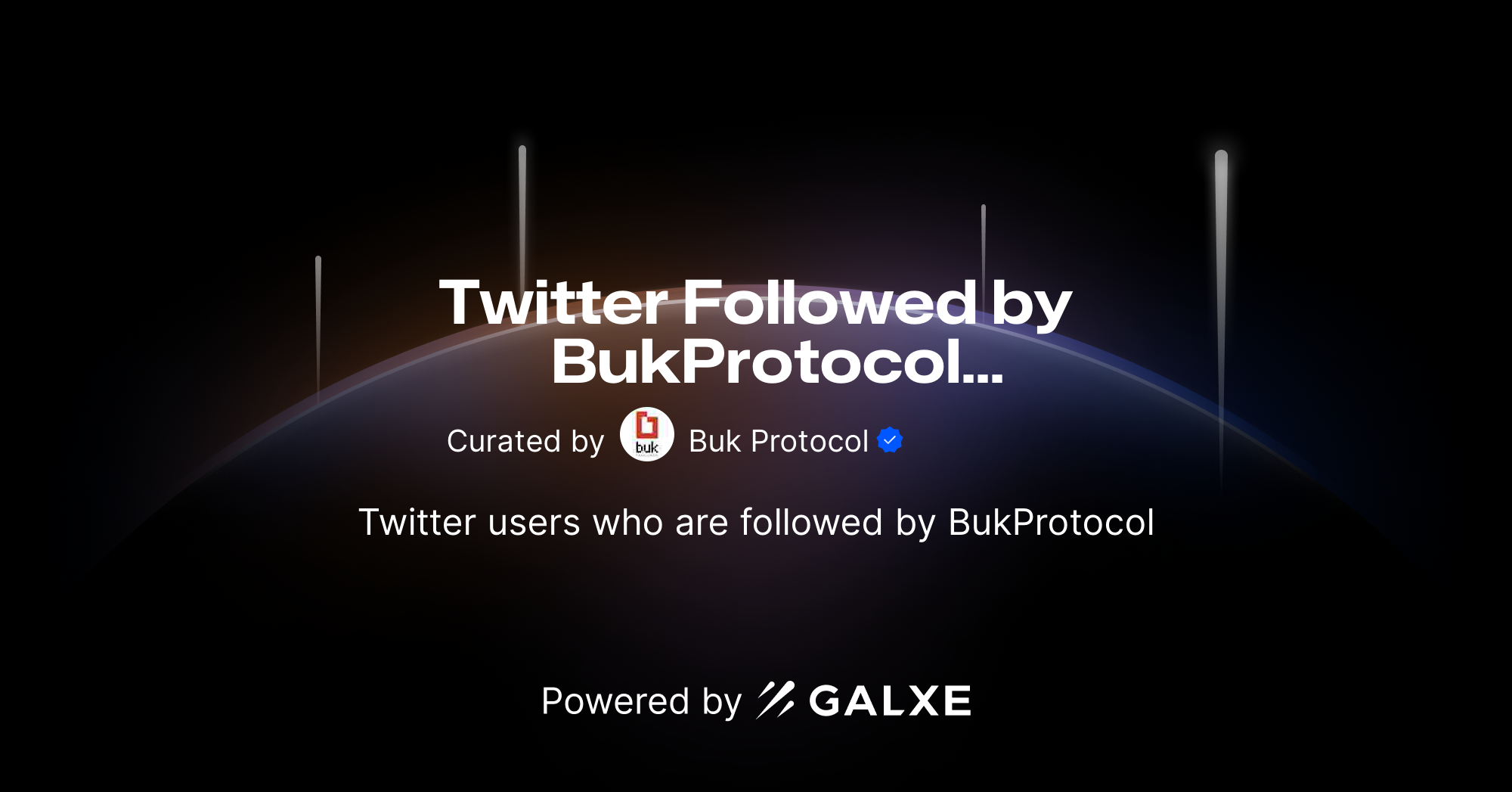 X Followed by BukProtocol Credential | Galxe