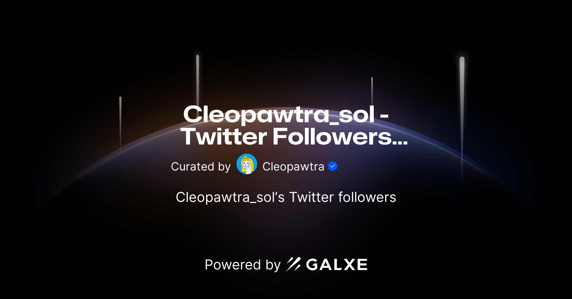 Cleopawtra_sol - Twitter Followers Credential | Galxe