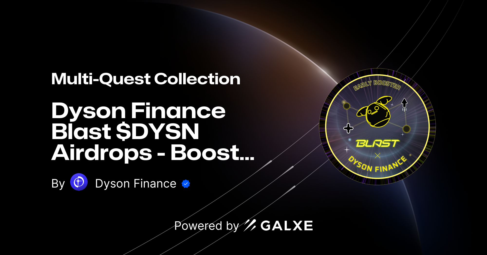 Dyson Finance Blast $DYSN Airdrops - Boost Your Airdrops with All Three ...