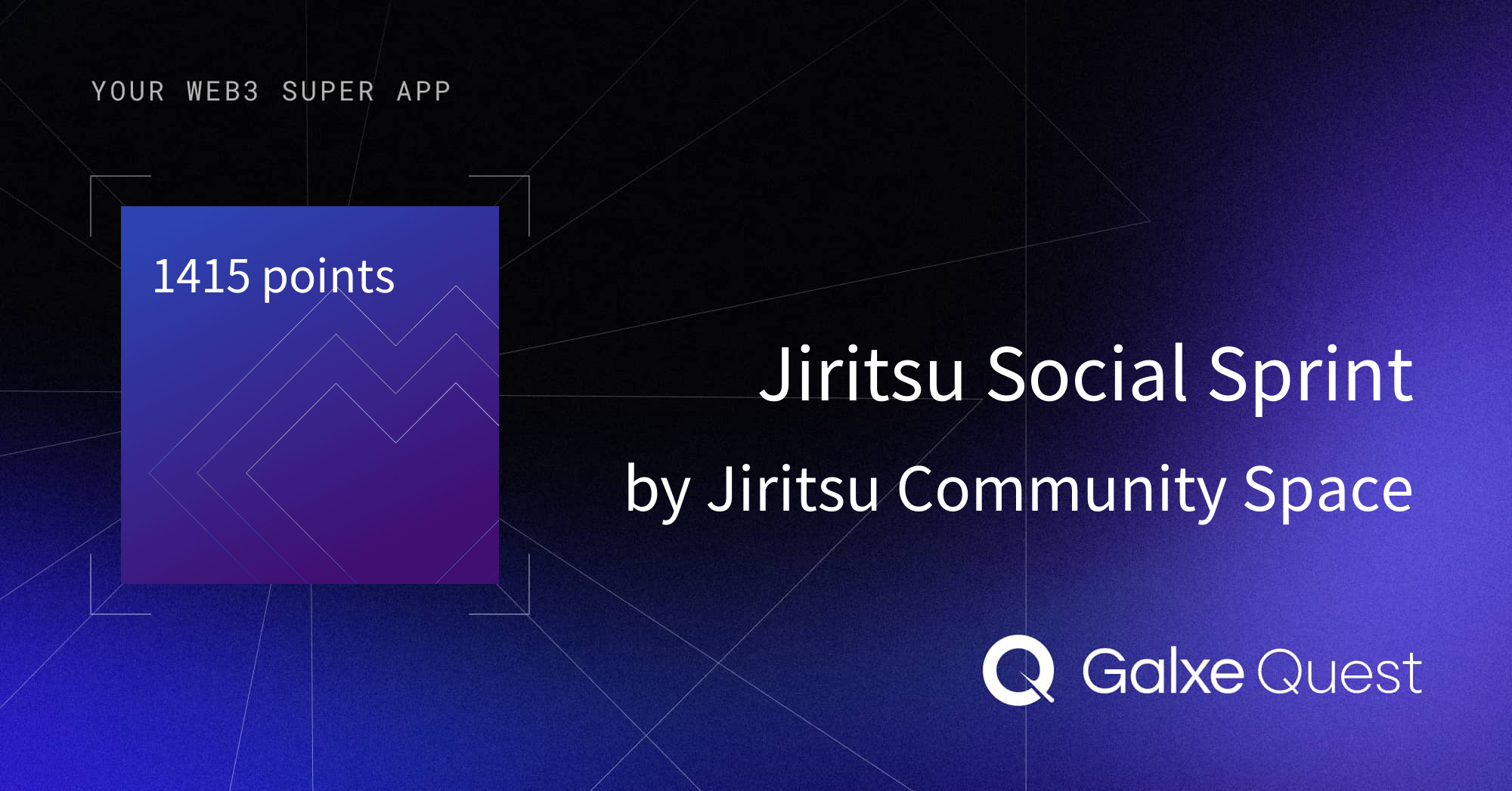 Jiritsu Social Sprint by Jiritsu Community Space | Galxe Quest