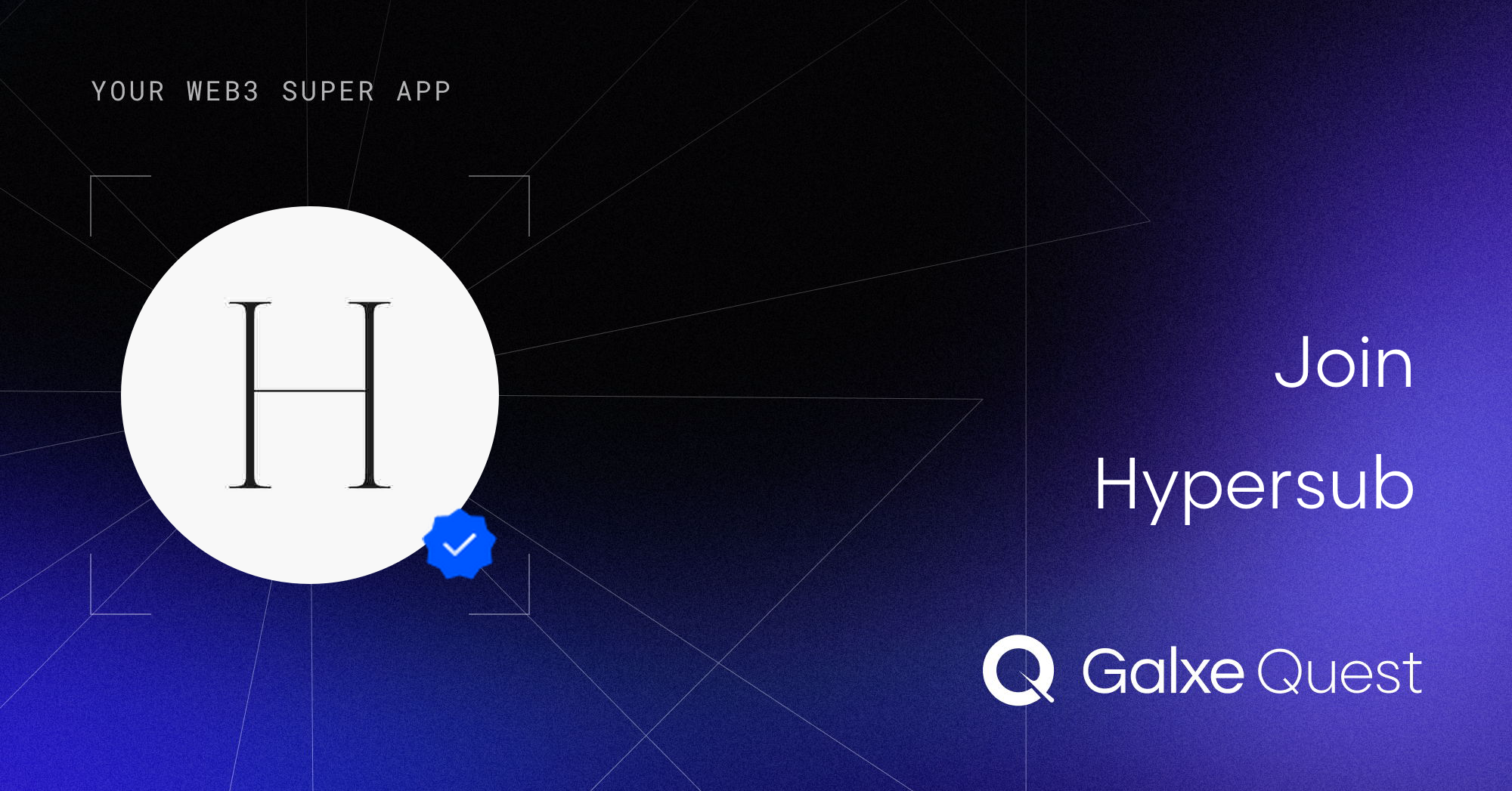 Join Hypersub on Galxe Quest