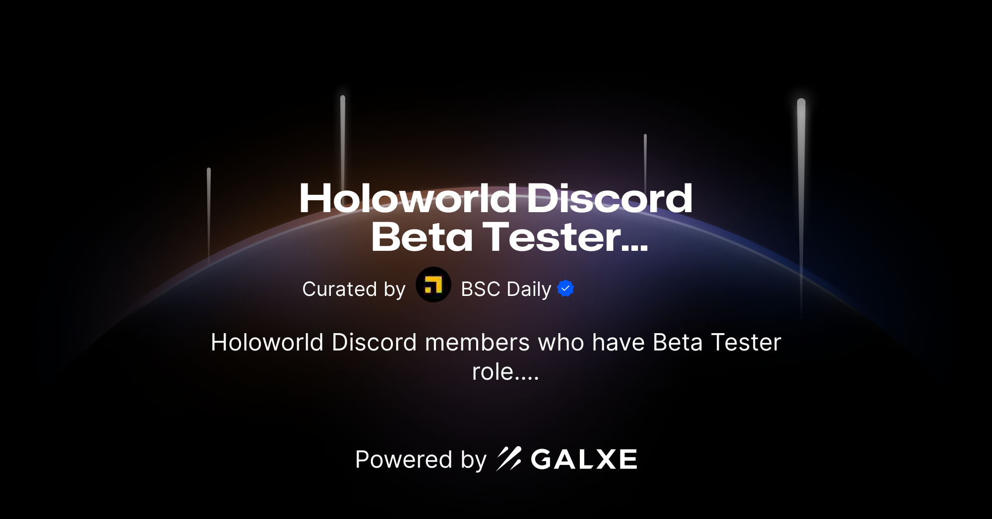 Holoworld Discord Beta Tester Credential | Galxe