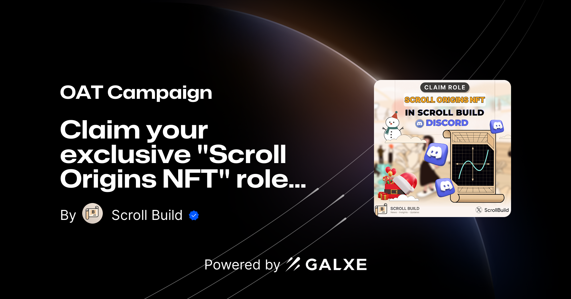 Claim your exclusive "Scroll Origins NFT" role in the Scroll Build ...