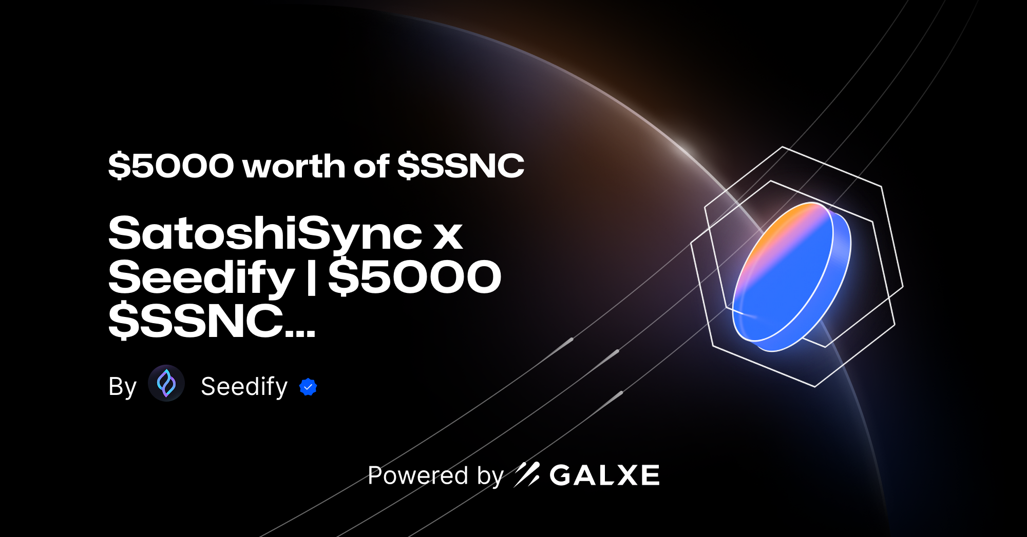 SatoshiSync x Seedify | $5000 $SSNC by Seedify | Galxe Quest
