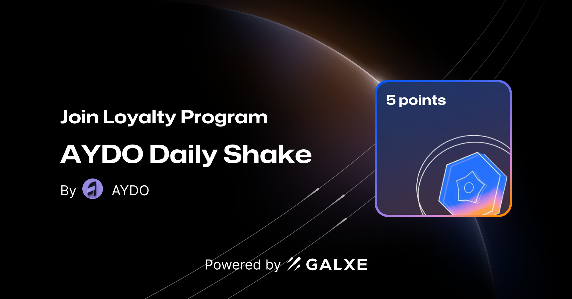 AYDO Daily Shake by AYDO | Galxe Quest