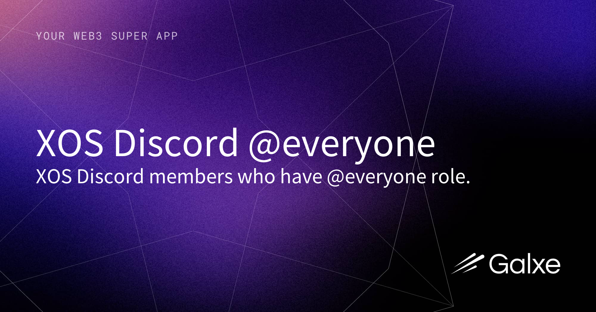 XOS Discord @everyone Credential | Galxe