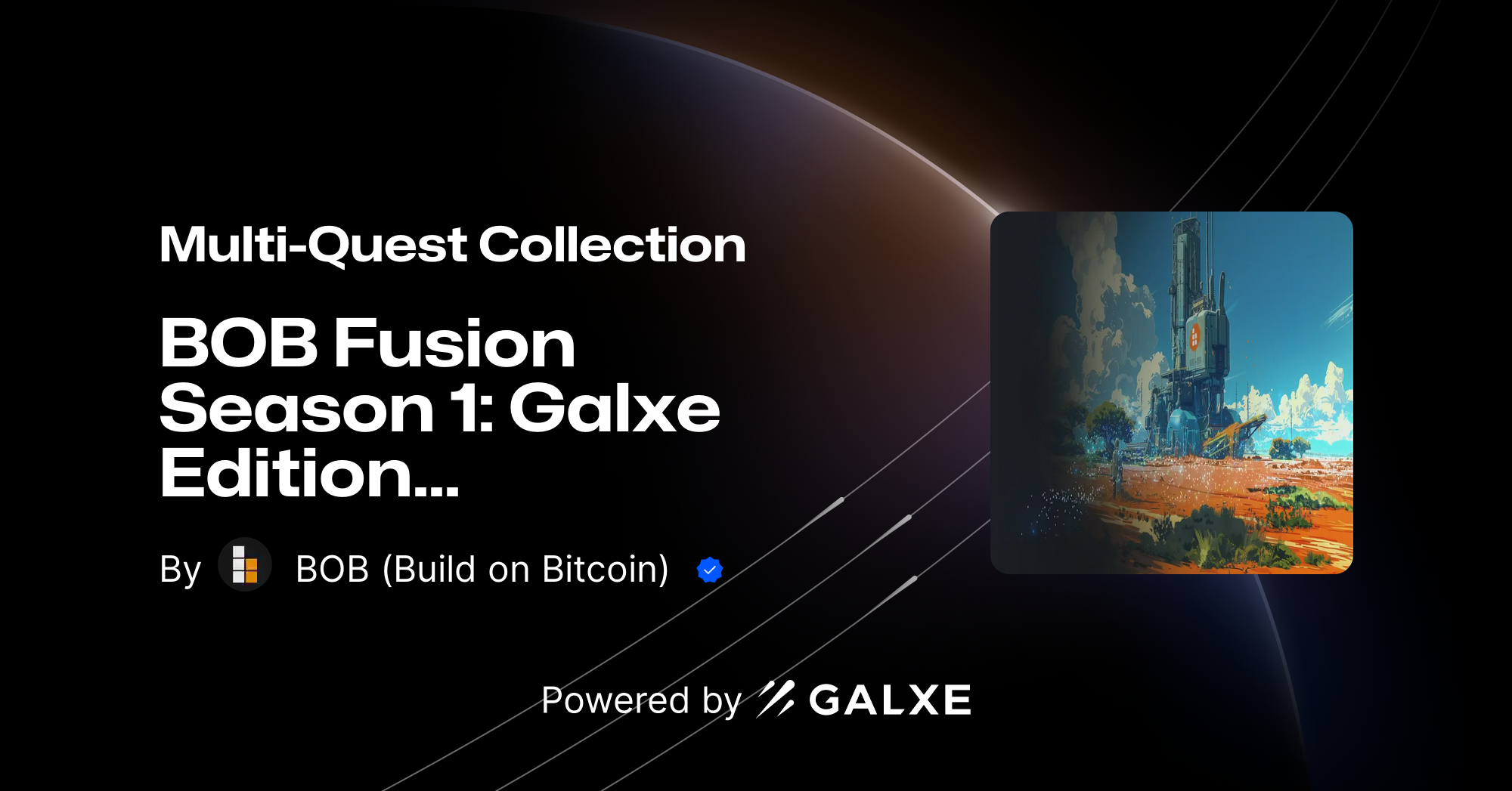 BOB Fusion Season 1: Galxe Edition by BOB (Build on Bitcoin) | Galxe Quest