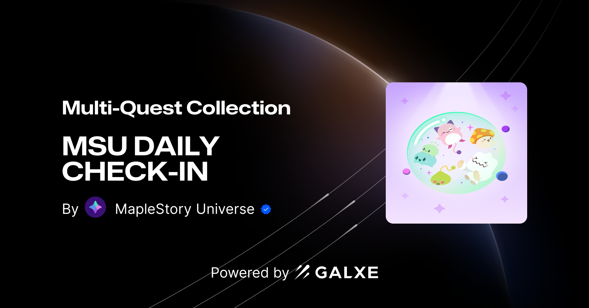 MSU DAILY CHECK-IN by MapleStory Universe | Galxe Quest