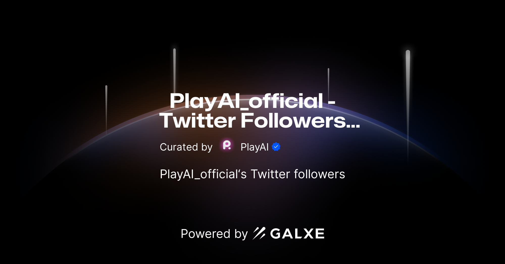 PlayAI_official - X Followers Credential | Galxe