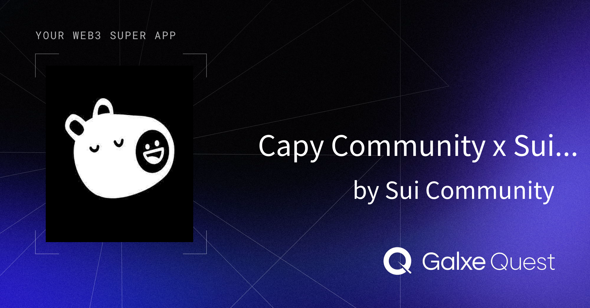 Capy Community x Sui Community OAT by Sui Community | Galxe Quest