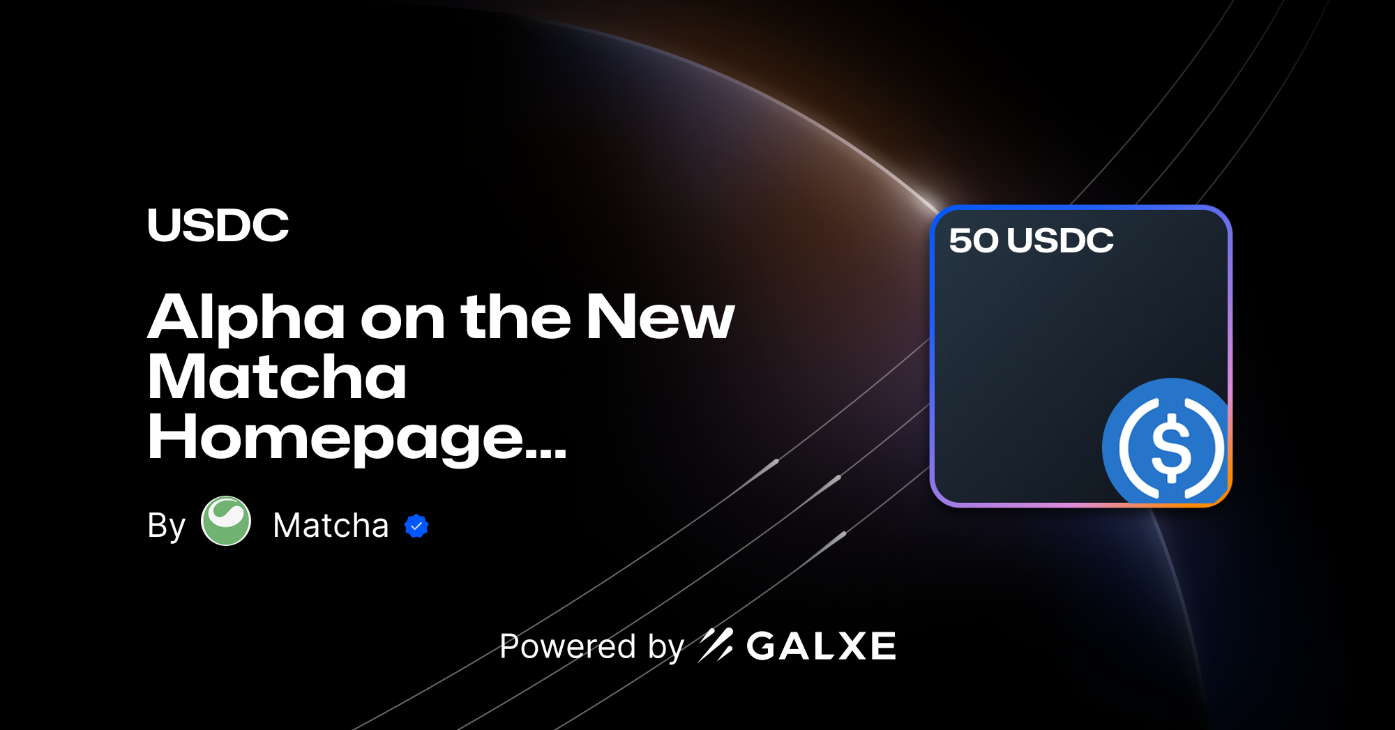 Alpha on the New Matcha Homepage by Matcha | Galxe Quest