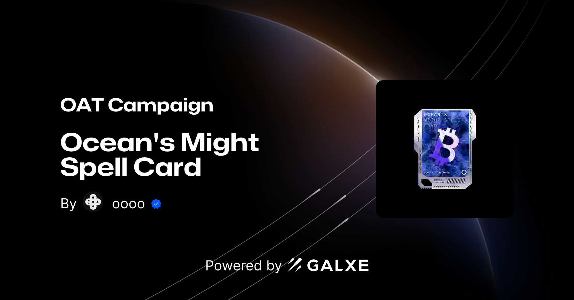 Ocean's Might Spell Card by oooo | Galxe Quest