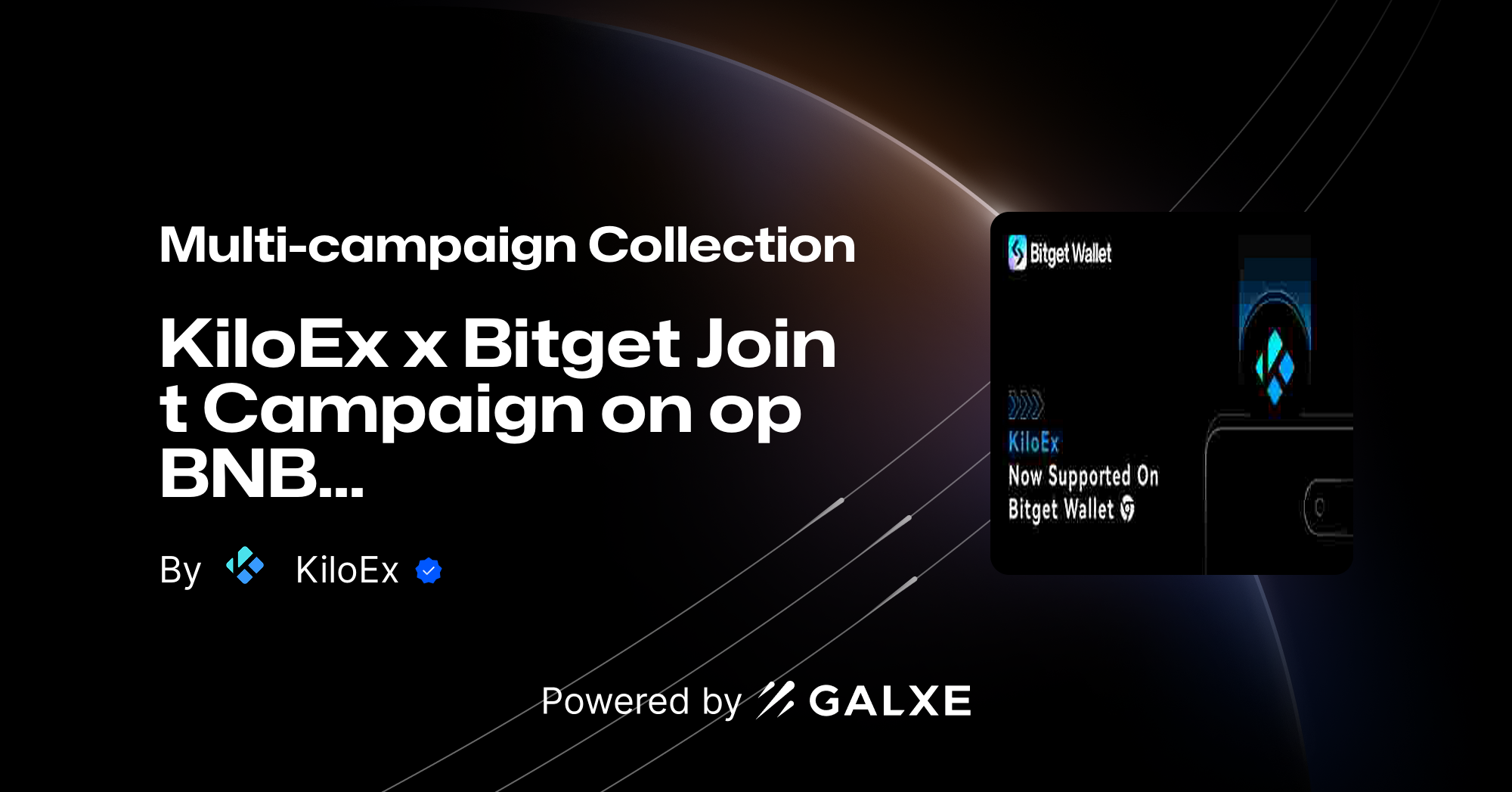 KiloEx x Bitget Joint Campaign on opBNB by KiloEx | Galxe Quest