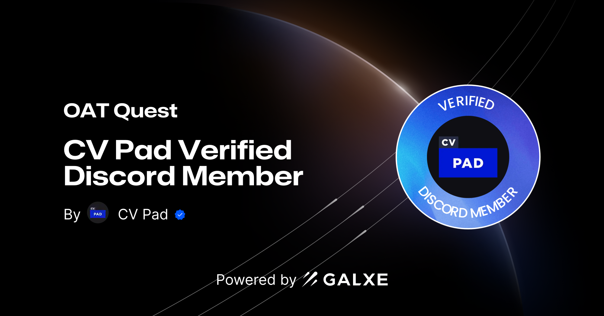 CV Pad Verified Discord Member by CV Pad | Galxe Quest