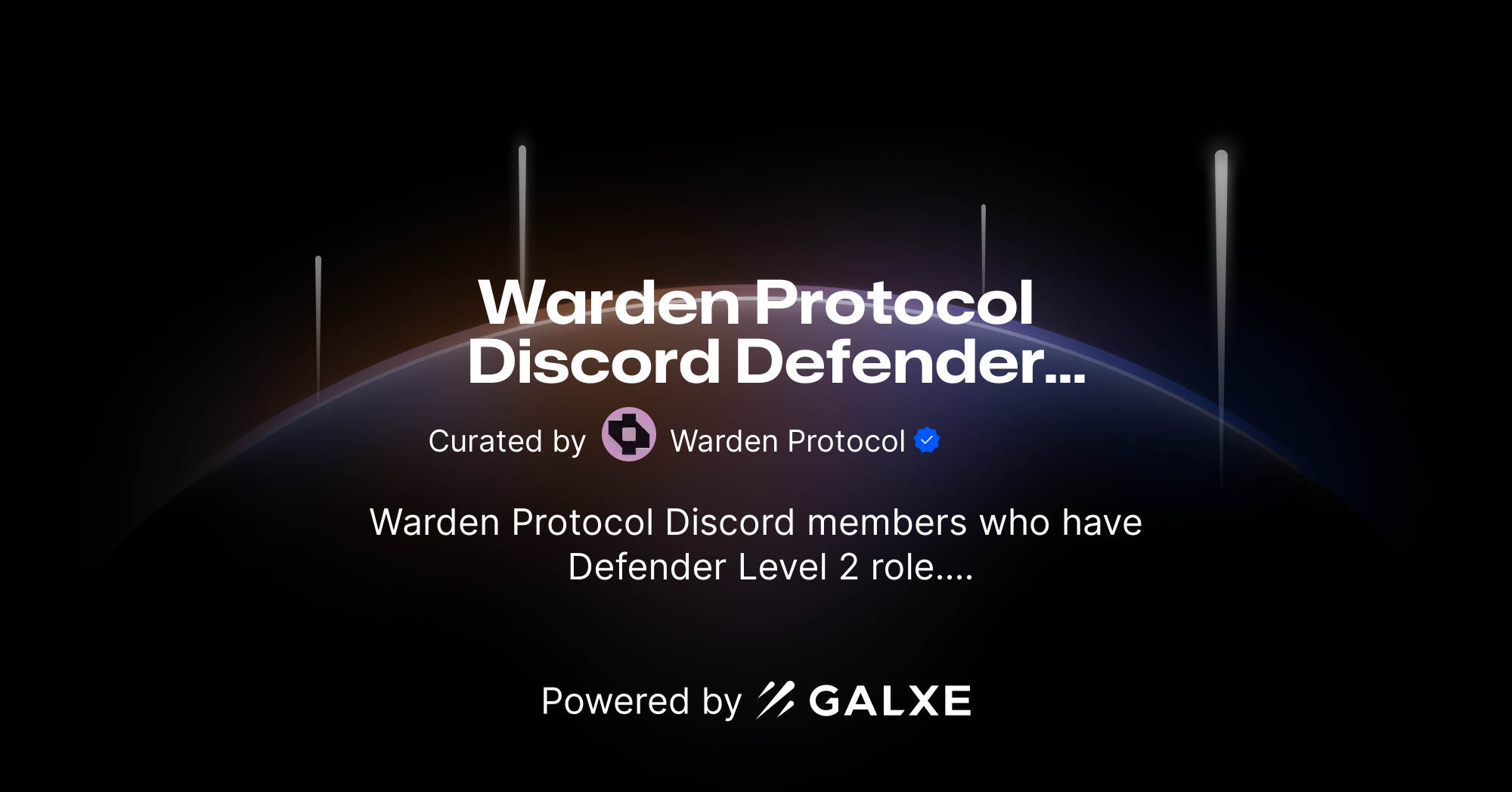 Warden Protocol Discord Defender Level 2 Credential | Galxe