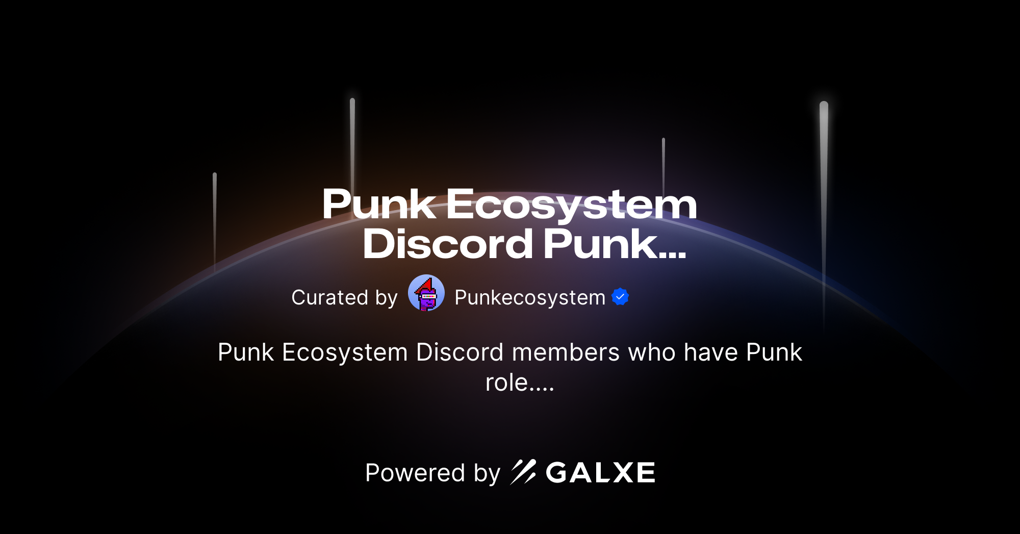 Punk Ecosystem Discord Punk Credential | Galxe