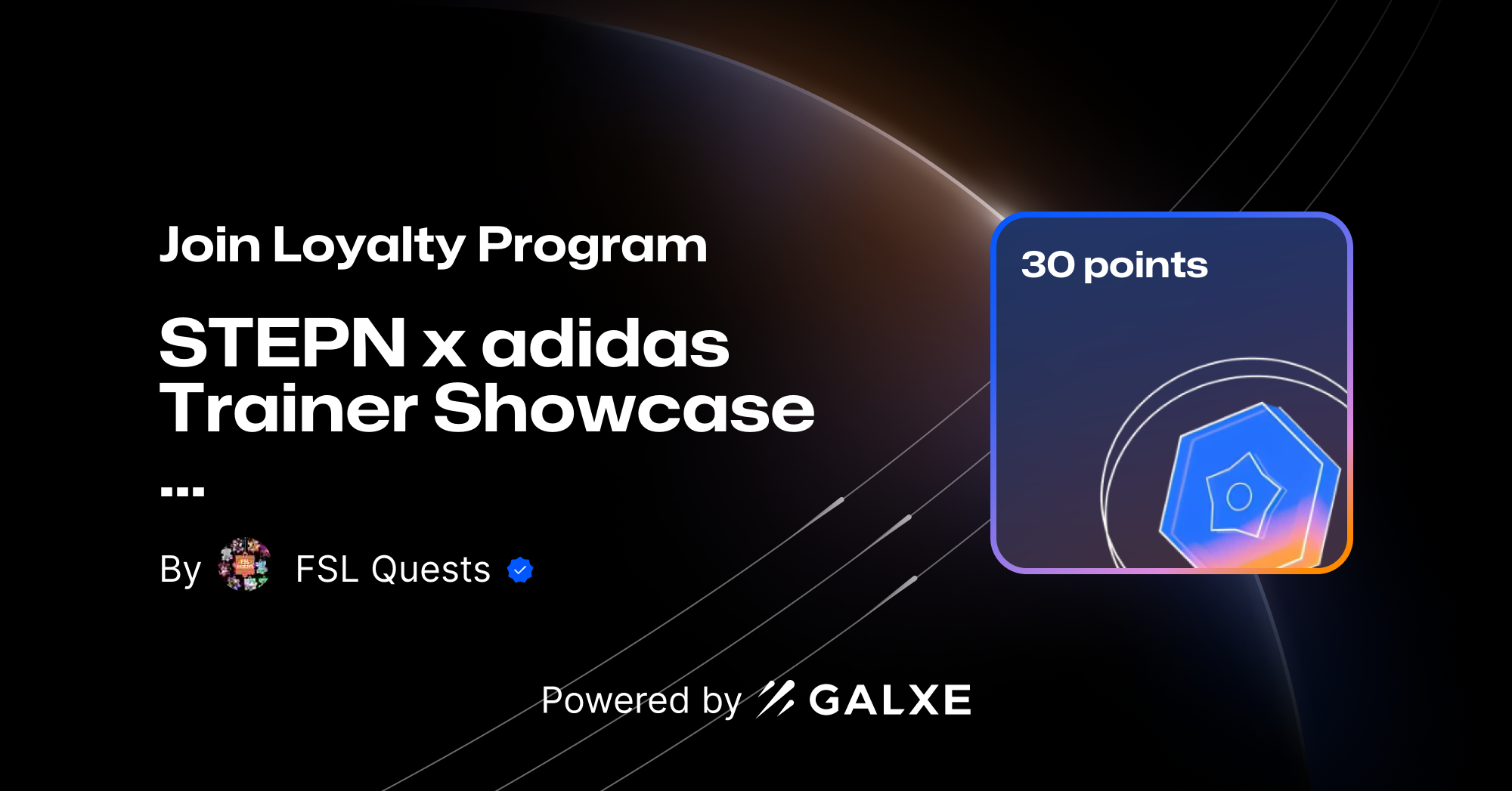 STEPN x adidas Trainer Showcase by FSL Quests | Galxe Quest