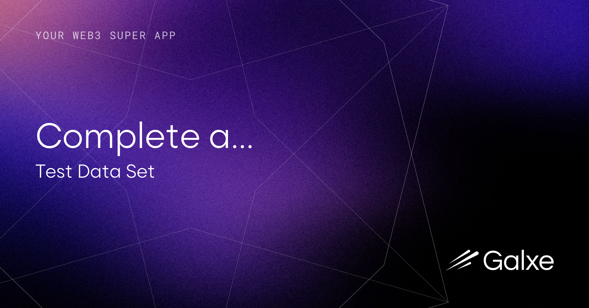 Complete a swap [ Test Data ] Credential | Galxe